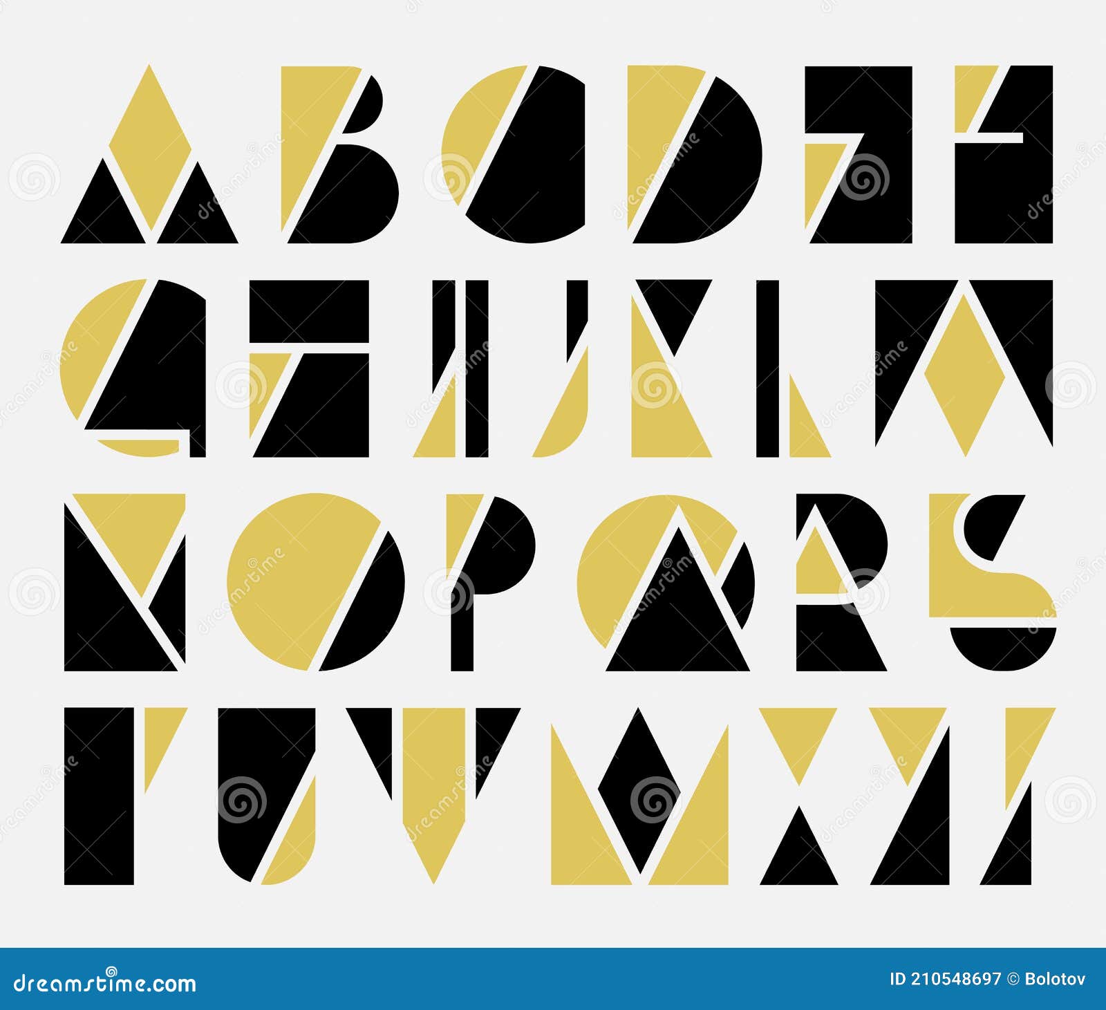 Vector 2-color Alphabet. Vector Background Stock Vector - Illustration ...