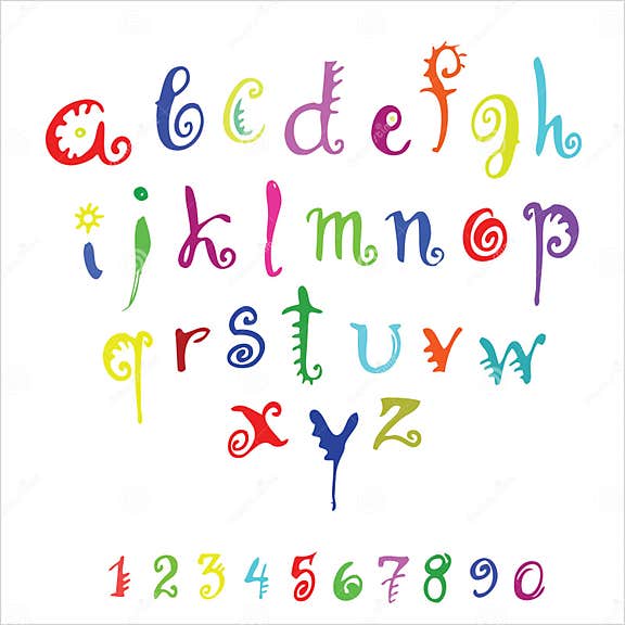 Vector alphabet stock vector. Illustration of color, reading - 23494026