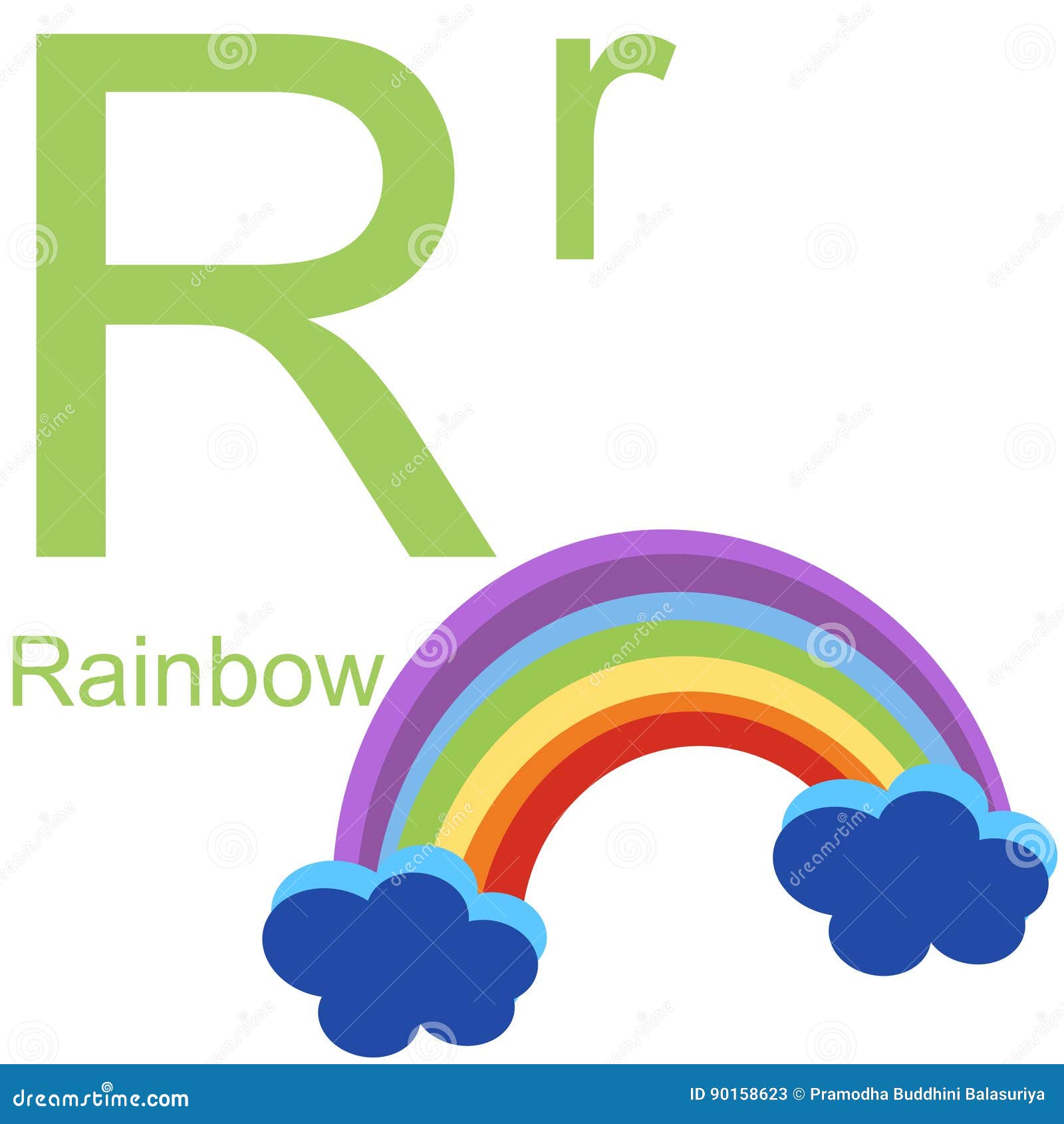 Vector Alphabet With Animals R | CartoonDealer.com #90158623