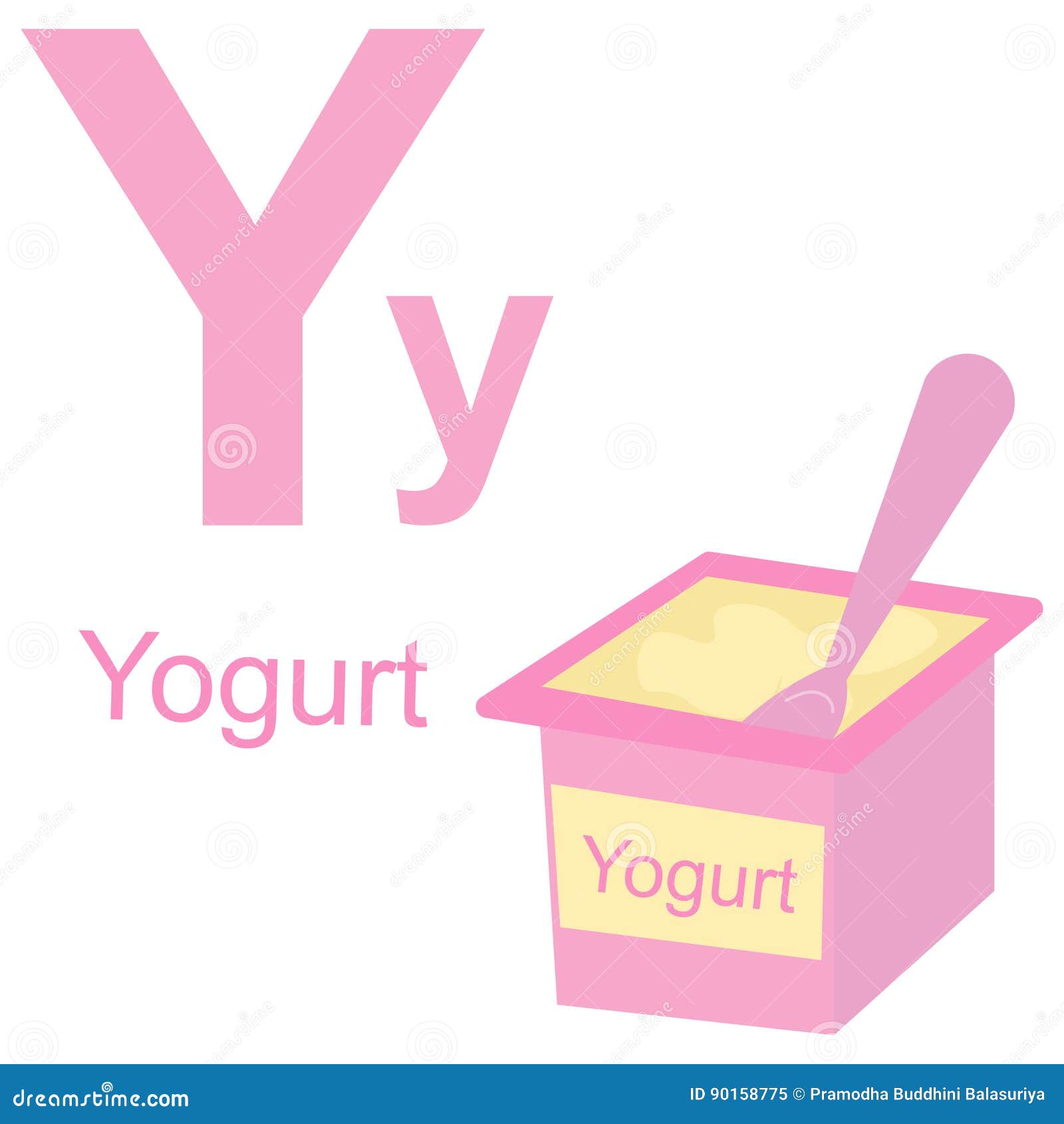 Vector Alphabet with Animals Y Stock Vector - Illustration of office ...