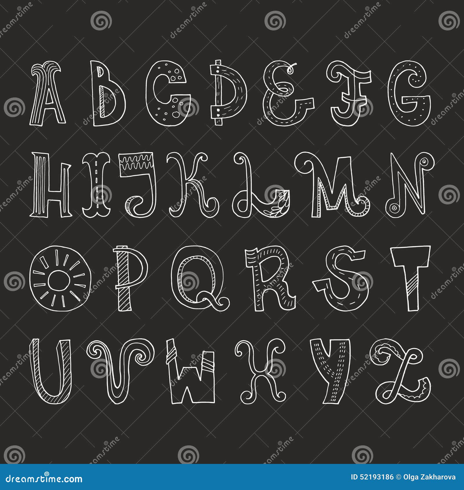 Vector Alphabet stock vector. Illustration of funny, font - 52193186