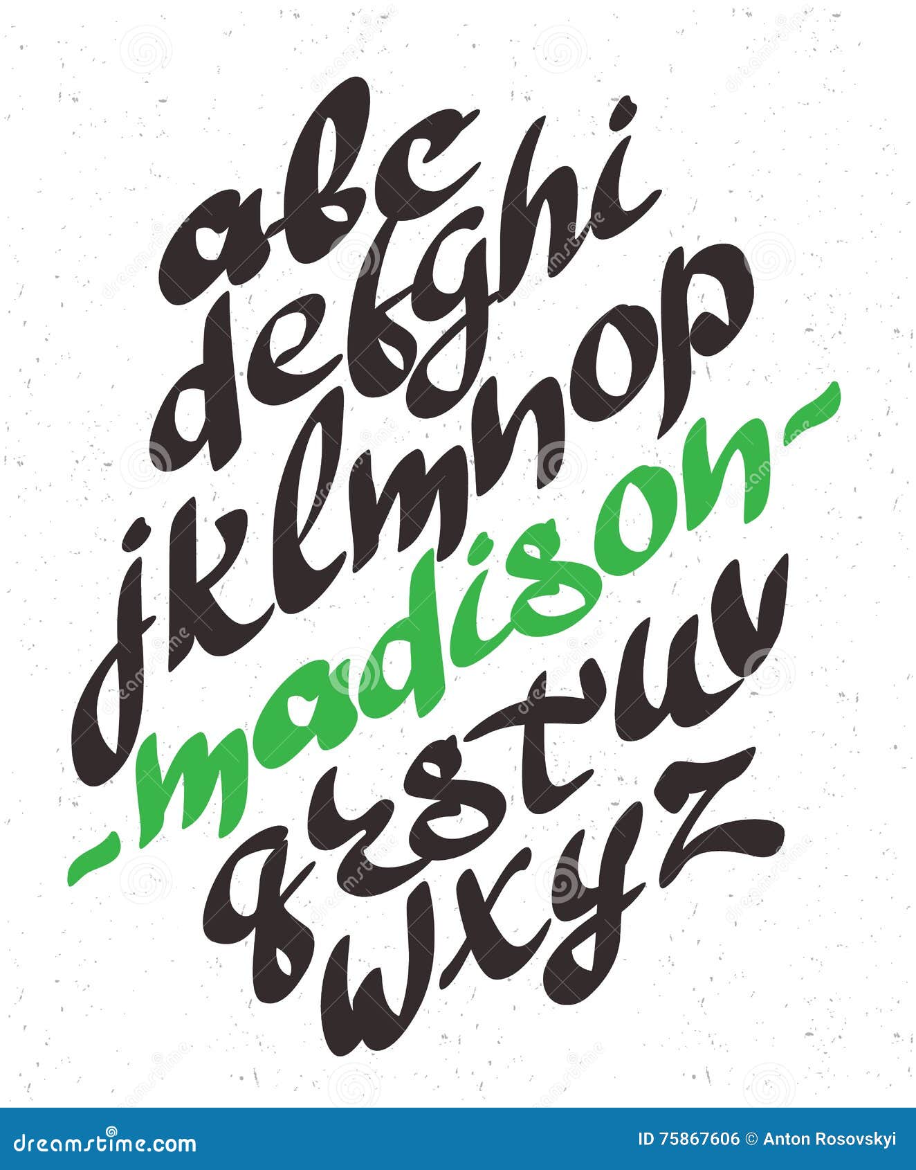 Vector Alphabet. Hand Drawn Letters. Font Stock Vector - Illustration ...