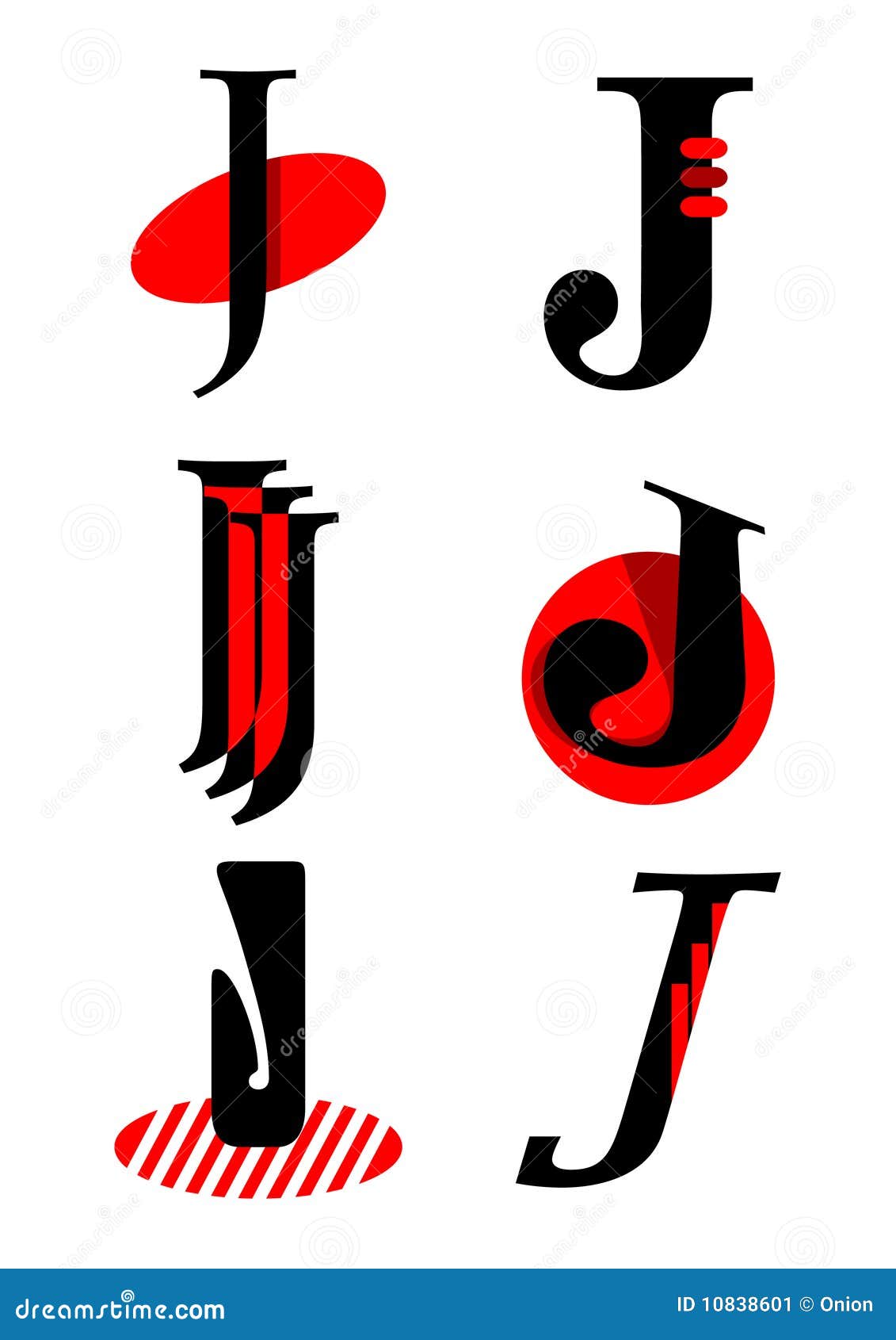 Vector Alphabet J Logos and Icons Stock Vector - Illustration of ...