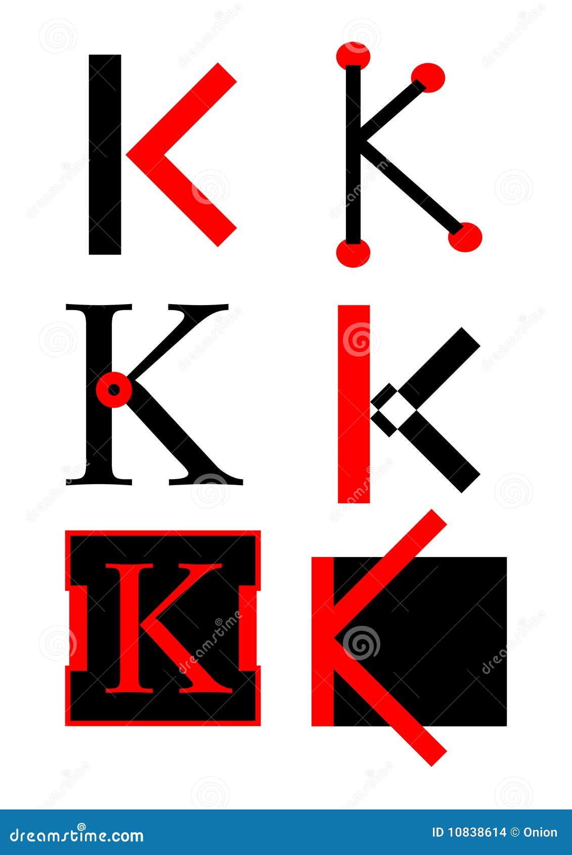 Vector Alphabet K Logos and Icons Stock Vector - Illustration of ...