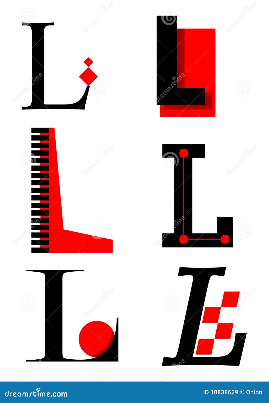 Vector Alphabet L Logos and Icons Stock Vector - Illustration of ...