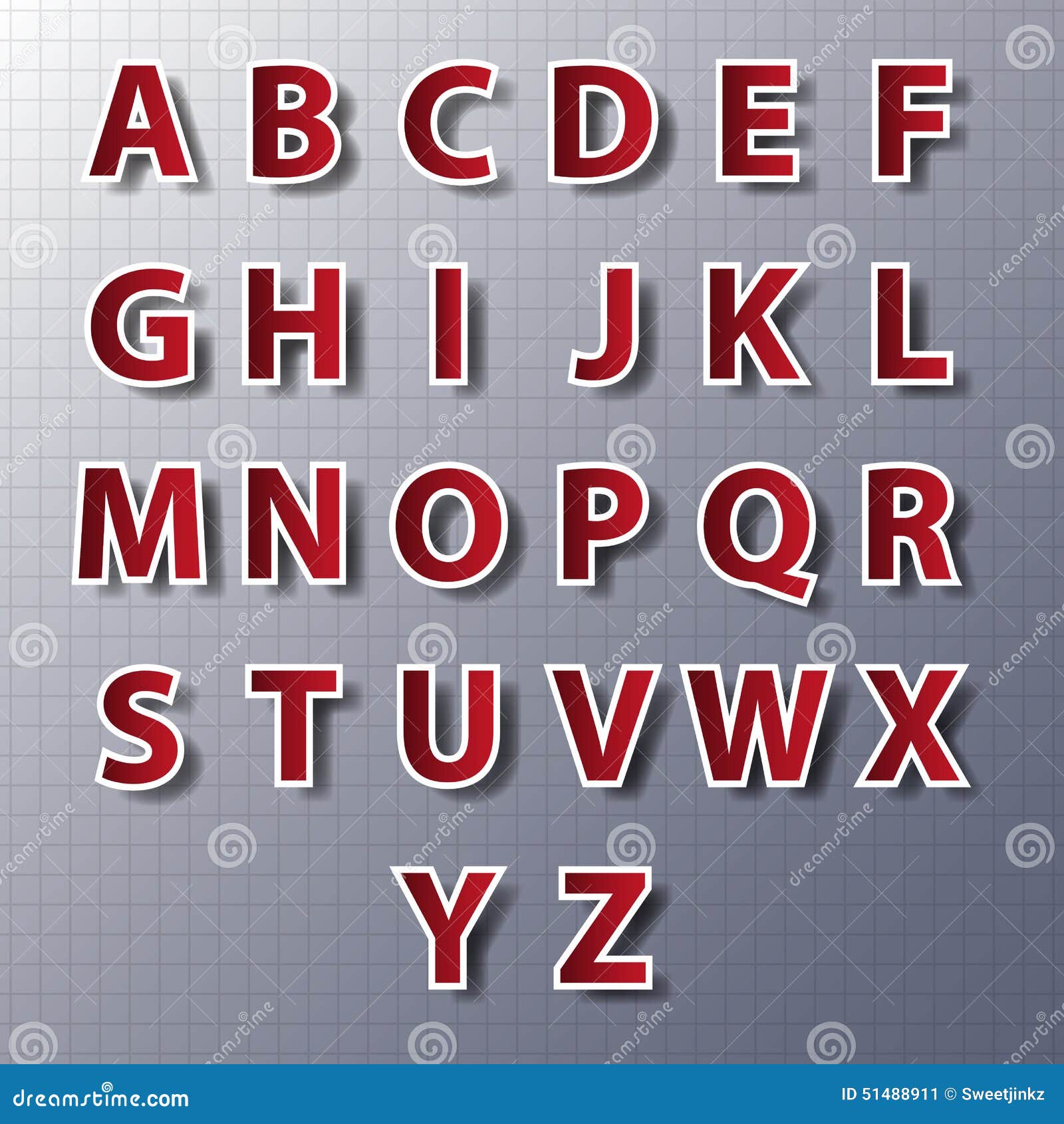 Vector Alphabet Set, Paper, Stickers, Labels, Tags.vector/eps10. Stock ...