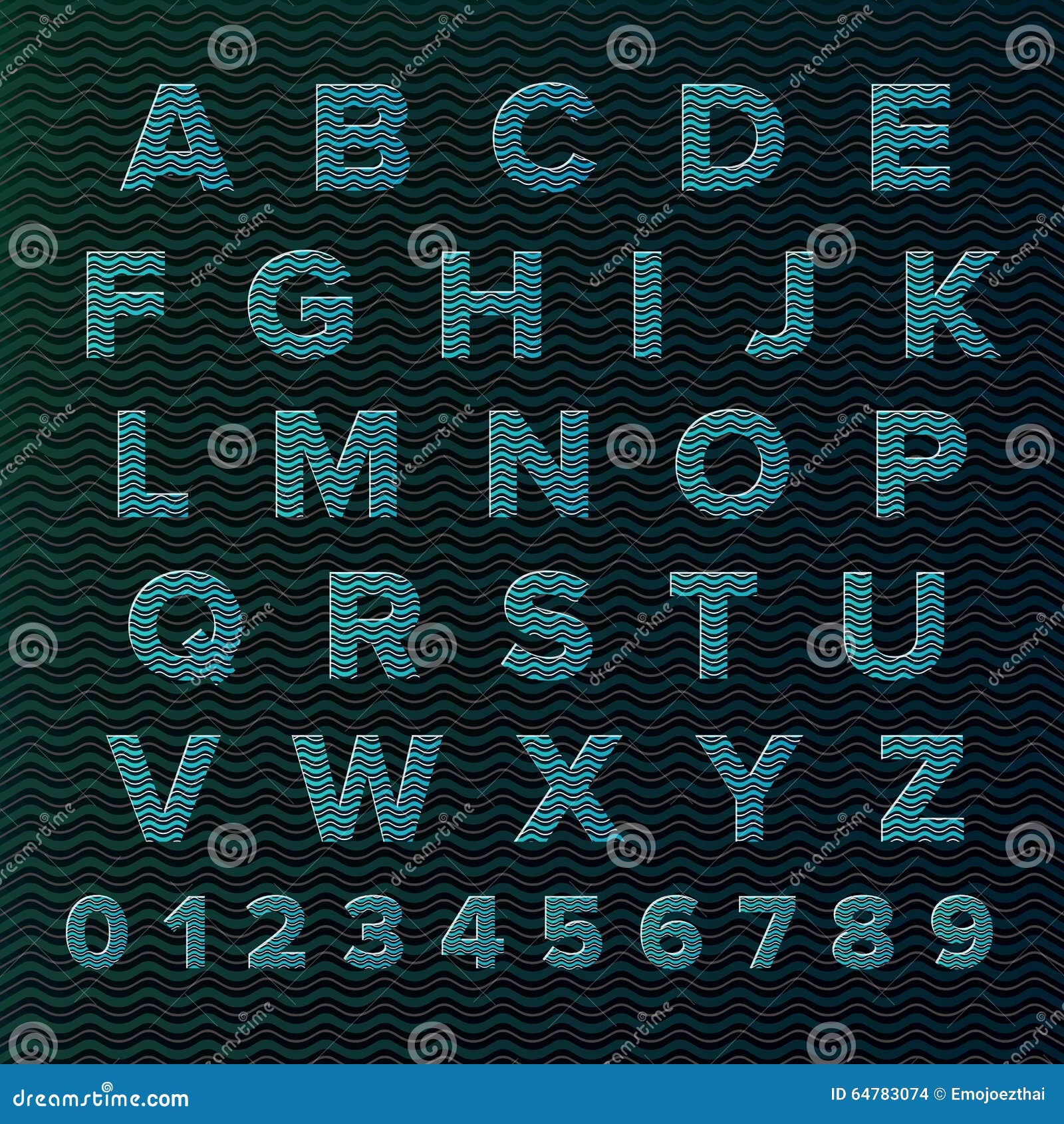 Subtle Alphabet Font. Thin Letters And Numbers For Your Logo Or Emblem ...