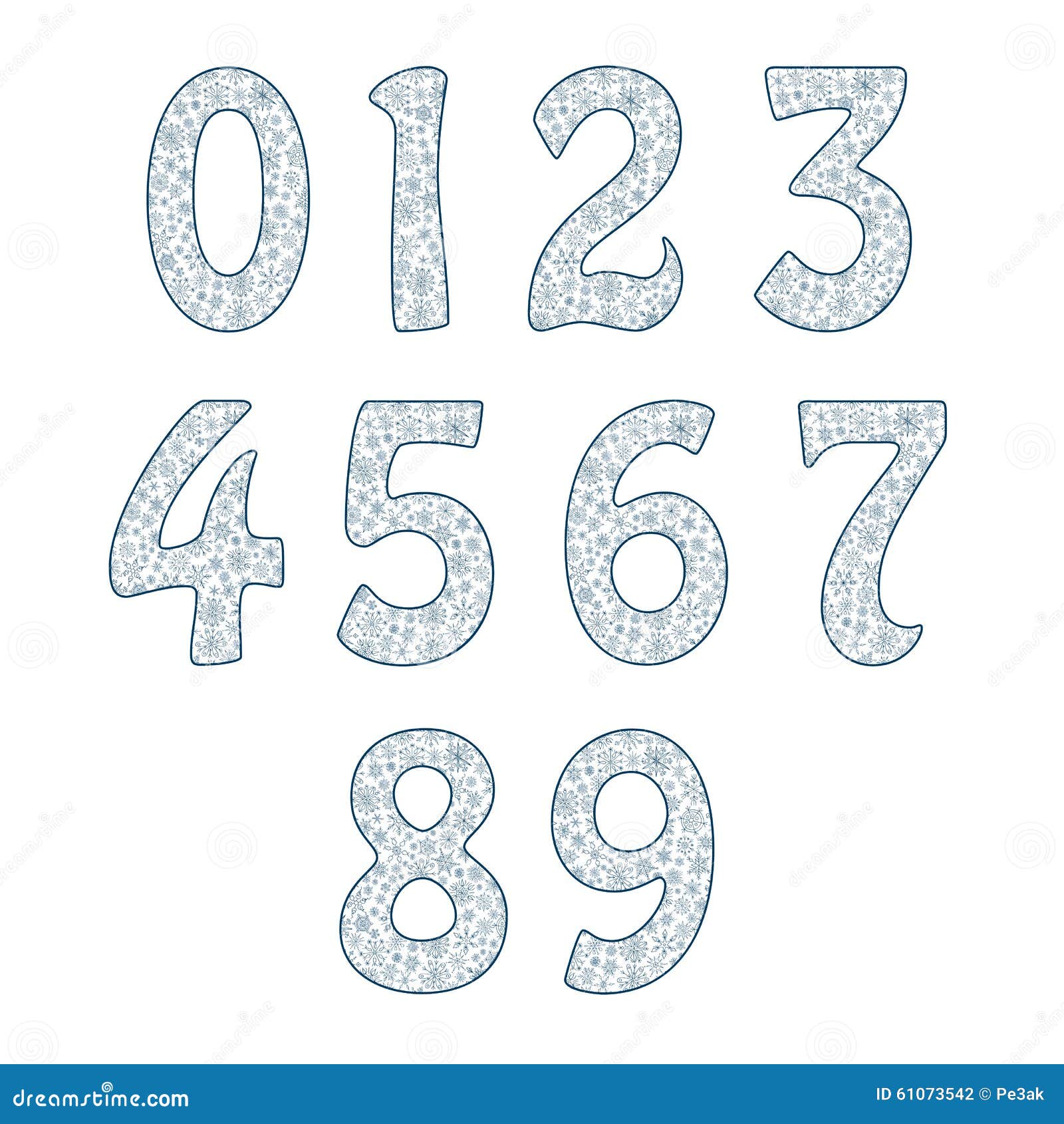 Bubble Letters Numbers 2