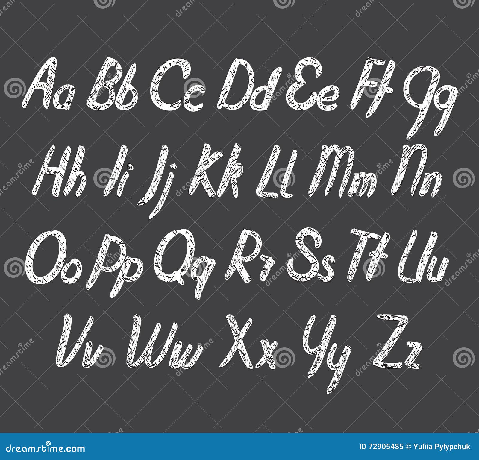 Vector Alphabet with Texture Stock Vector - Illustration of expressive ...