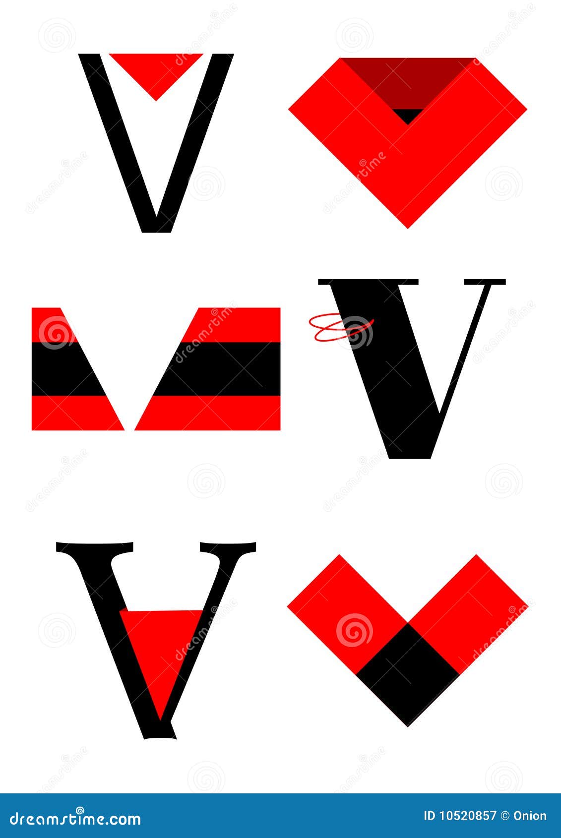 Vector Alphabet V Logos And Icons | CartoonDealer.com #10520857