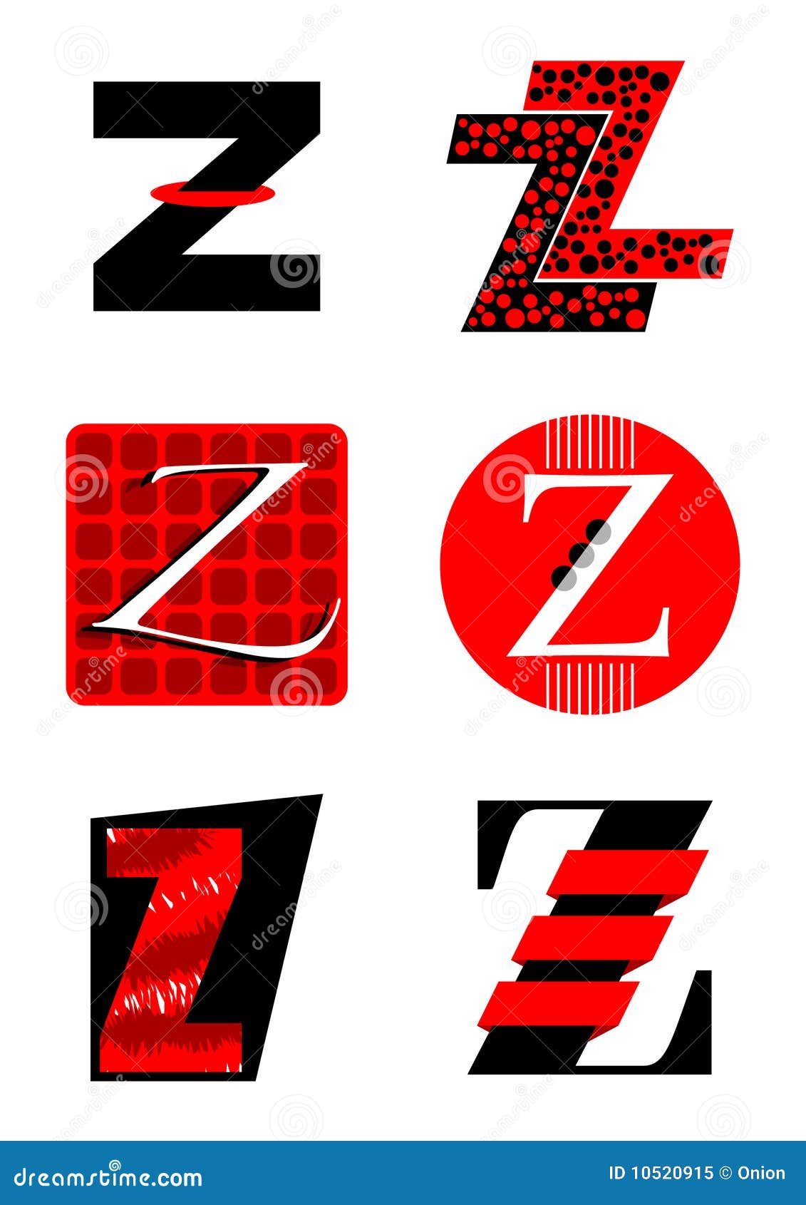 Vector Alphabet Z Logos and Icons Stock Vector - Illustration of ...