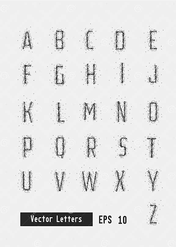 Vector alphabetic font stock vector. Illustration of type - 81830363