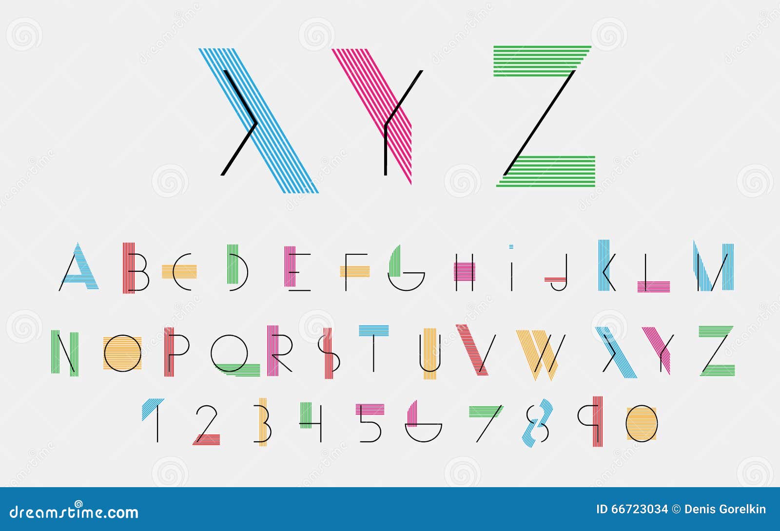 Vector alphabetic fonts. stock vector. Illustration of shape - 66723034