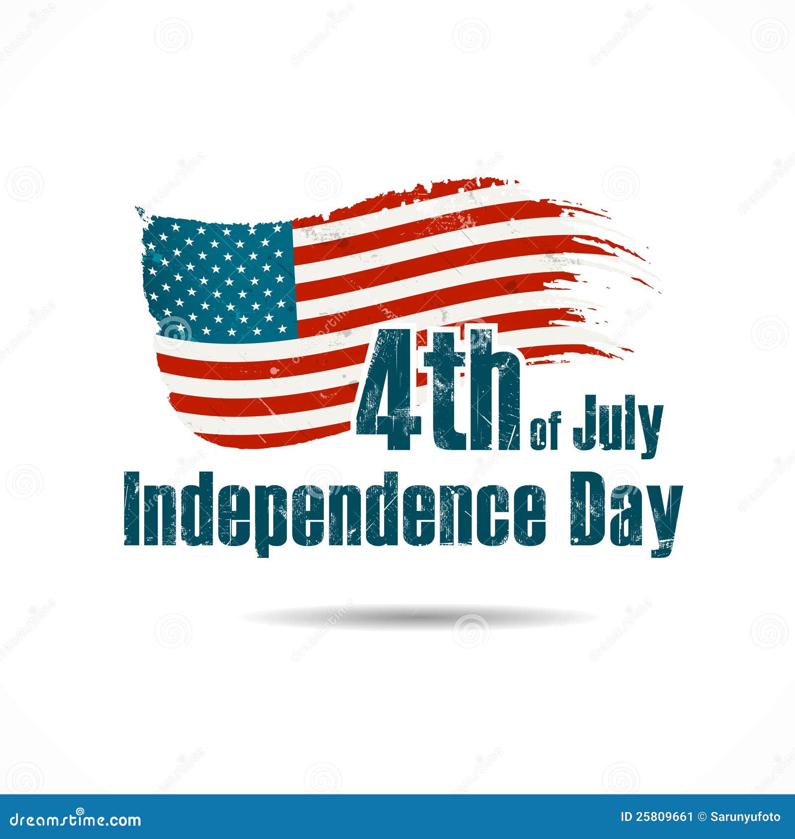 Vector American Flag Independence Day Stock Vector - Illustration of ...