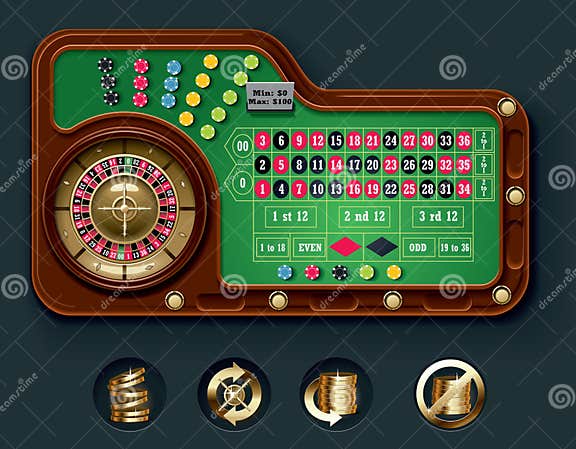 Vector American Roulette Table Layout Stock Vector - Illustration of ...