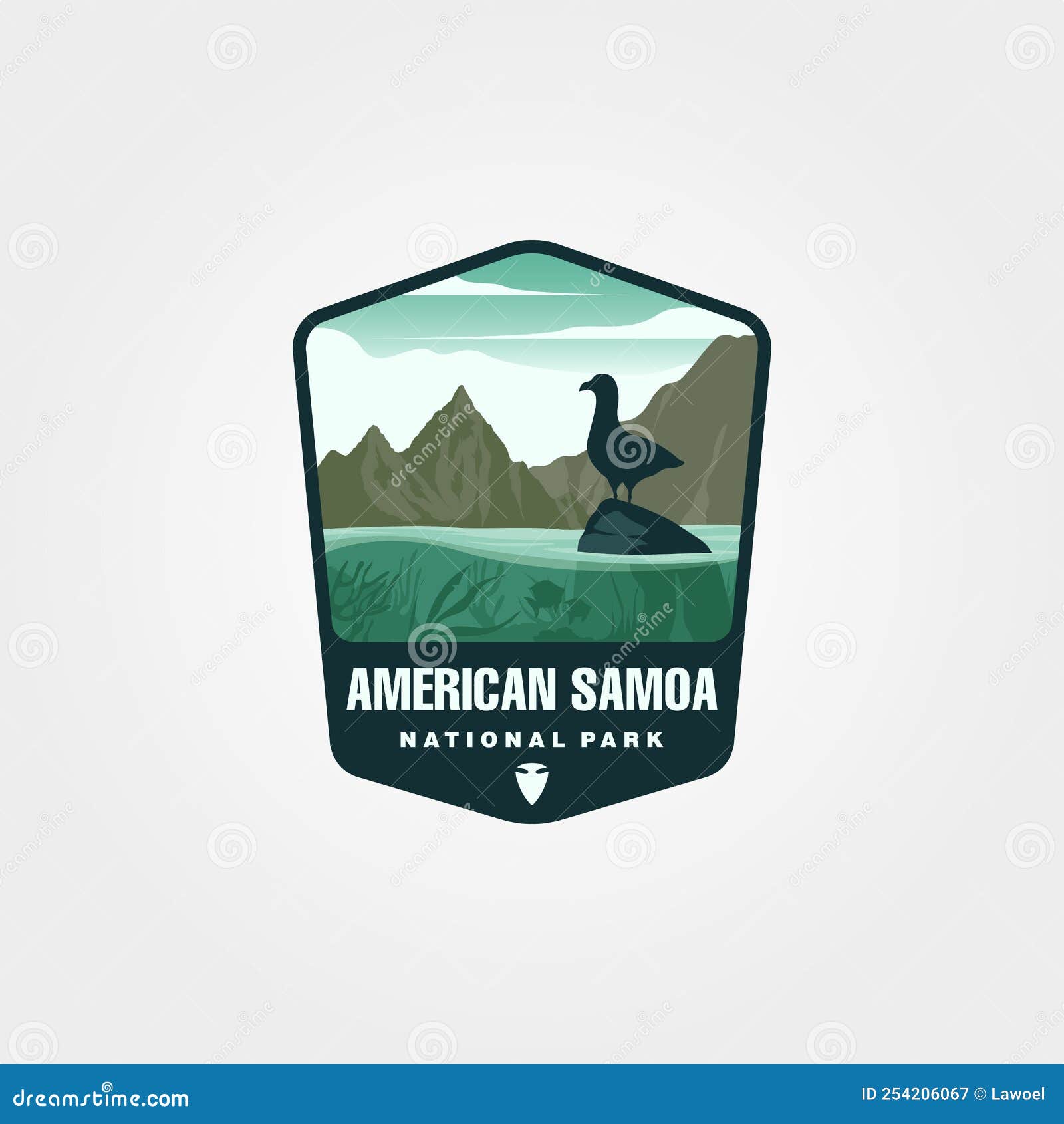 Vector of American Samoa Logo Patch Symbol Illustration Design Stock ...