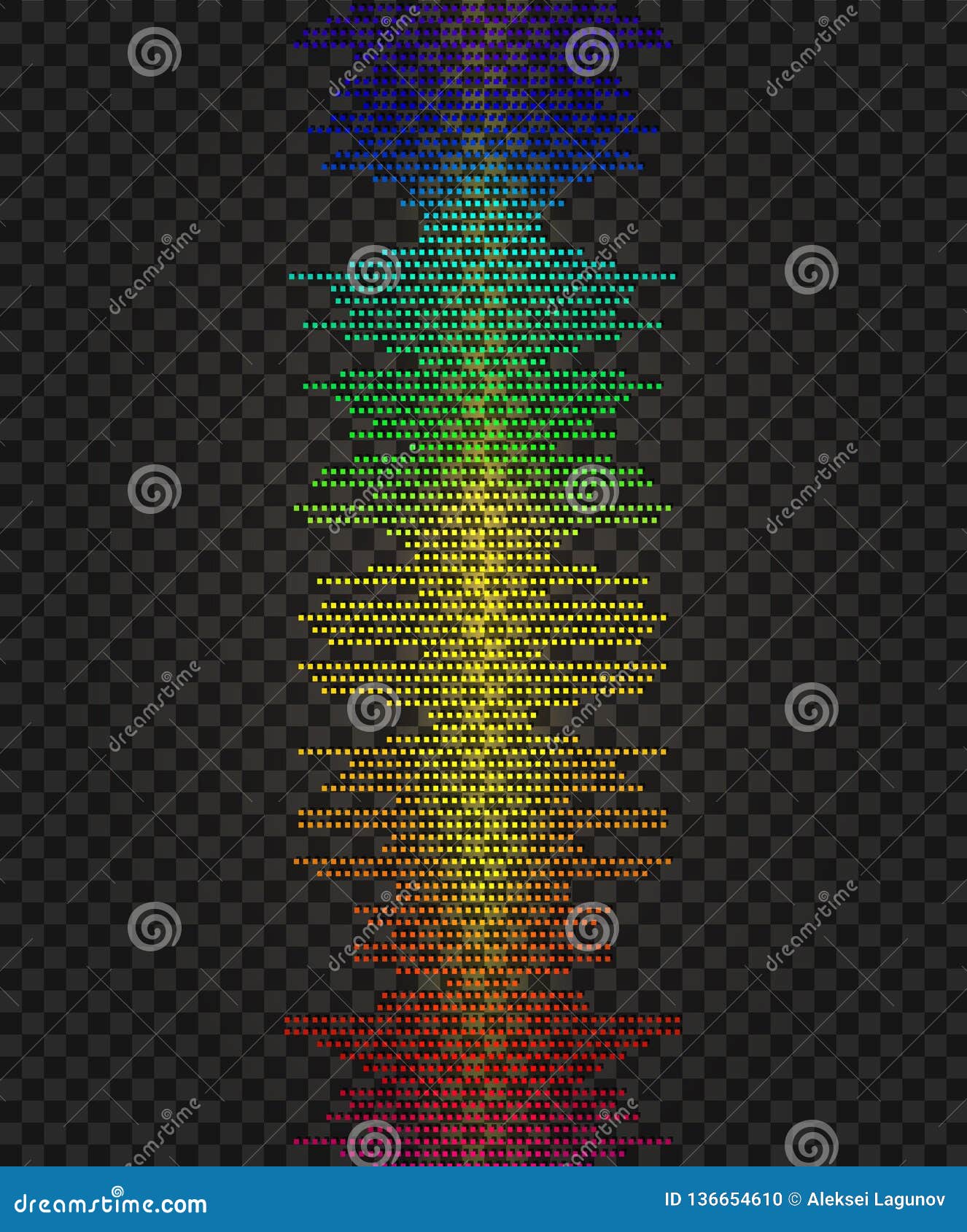 Vector Amplitude, Neon Vertical Glowing Line Illustration, Shining ...