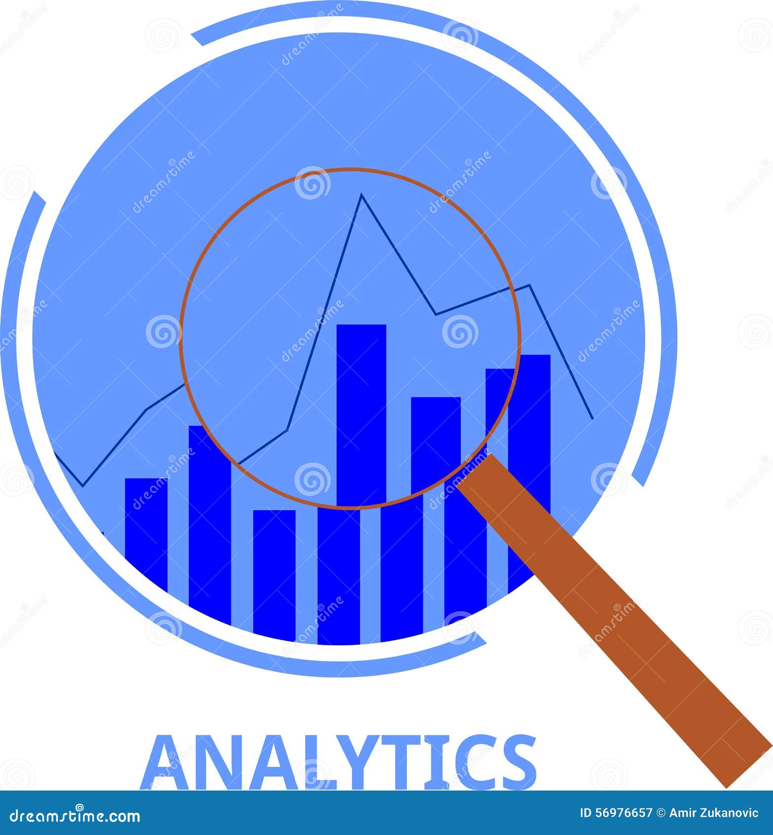 Vector - analytics stock vector. Illustration of performance - 56976657