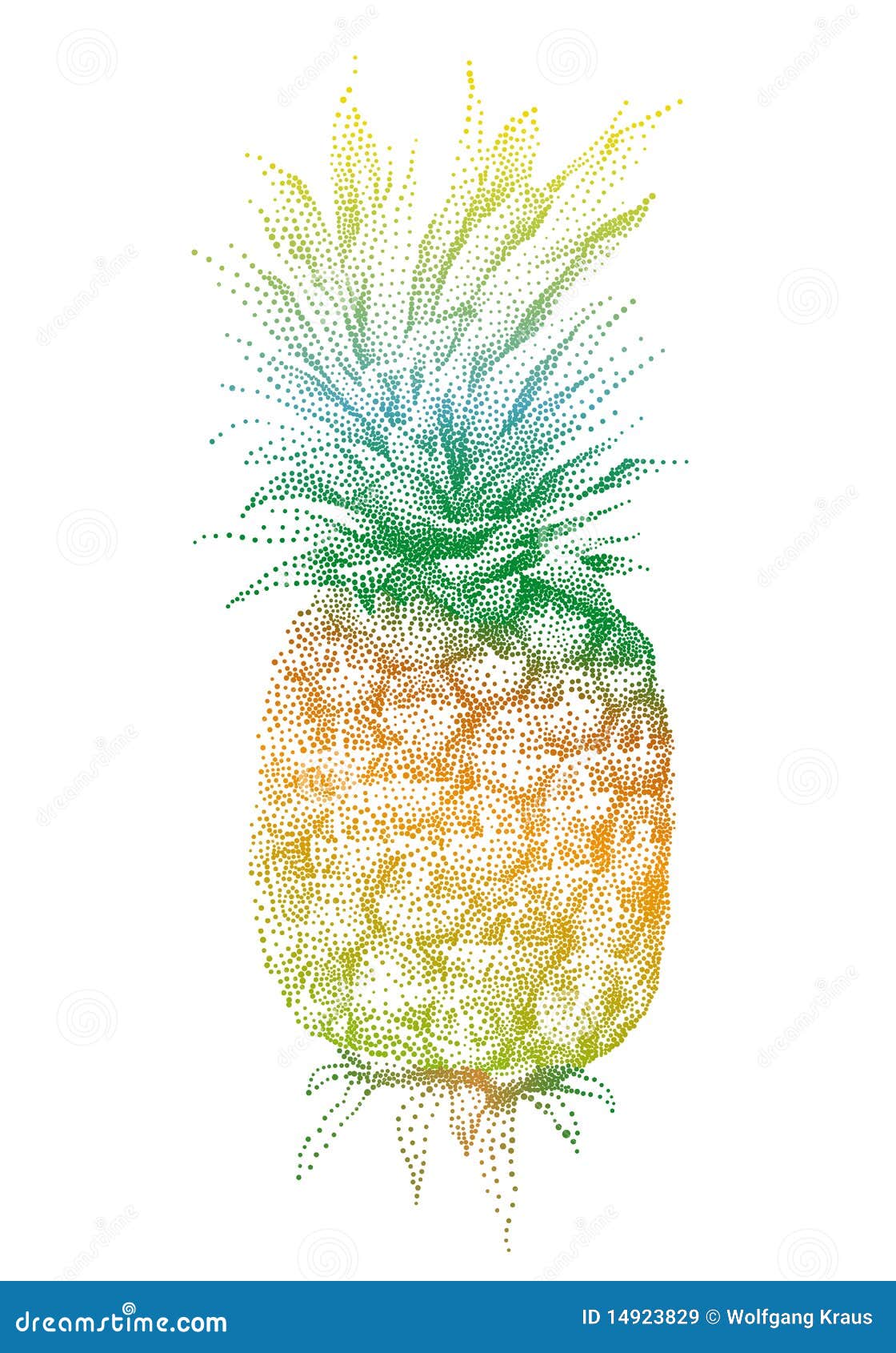 Vector ananas stock illustratie. Illustration of achtergrond - 14923829