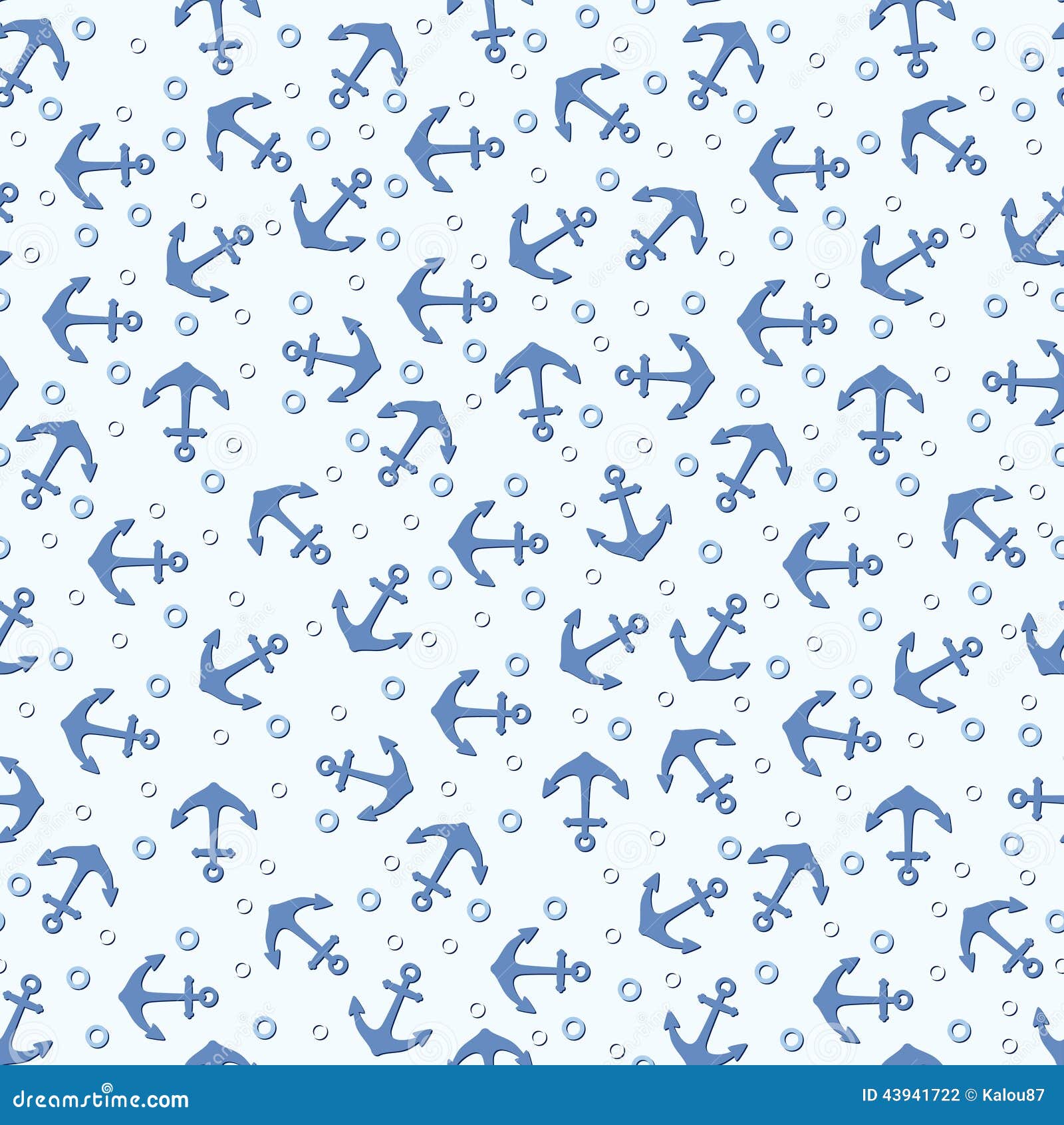 Vector anchor pattern stock vector. Illustration of paper - 43941722