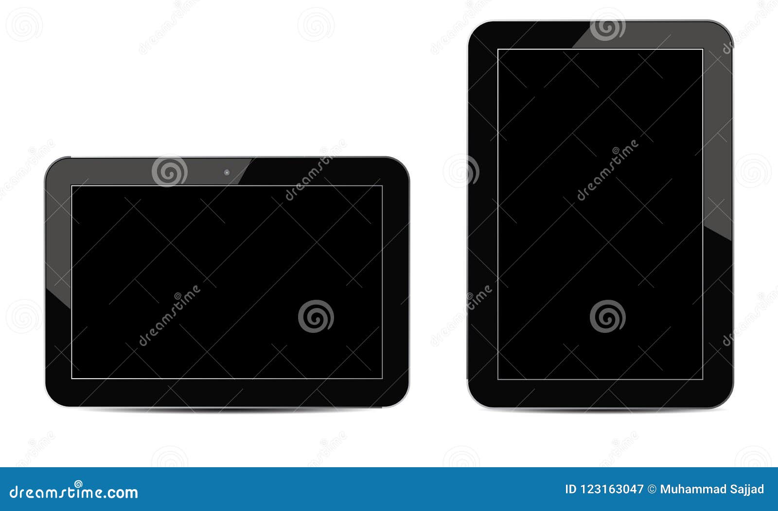 Vector Android Ipad Realistic Android Tablet Stock Vector ...