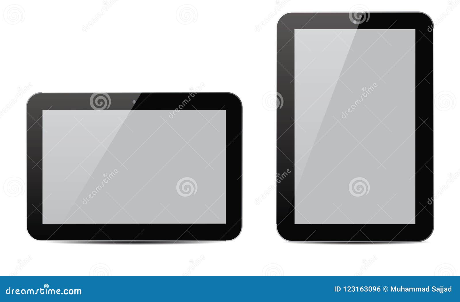 Vector Android Ipad Realistic Android Tablet Stock Vector ...