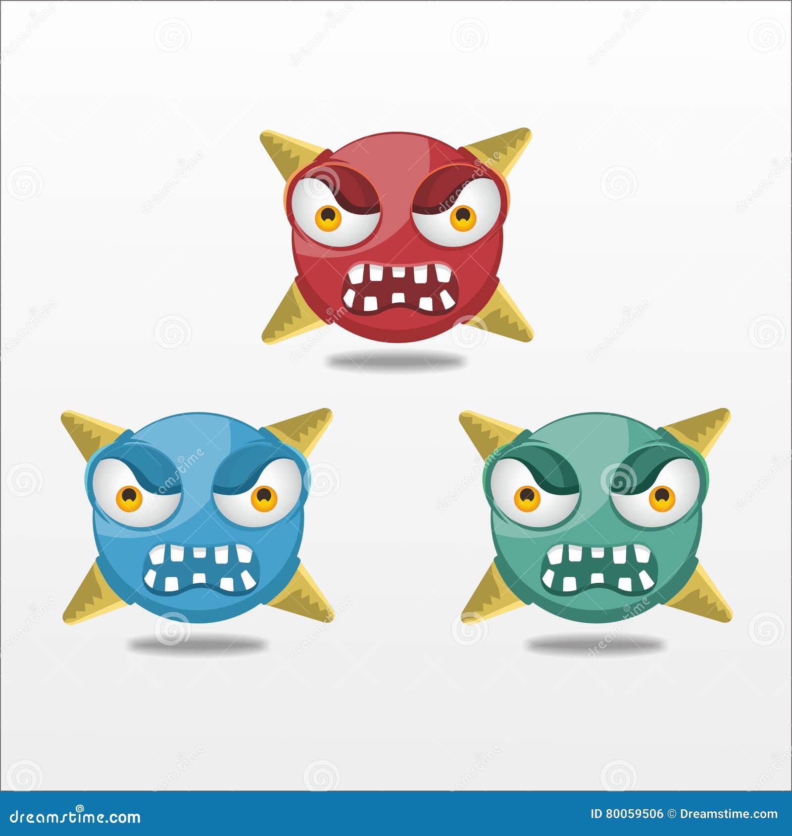 Vector Angry Emoticon Bullet Design Illustration Stock Photo ...