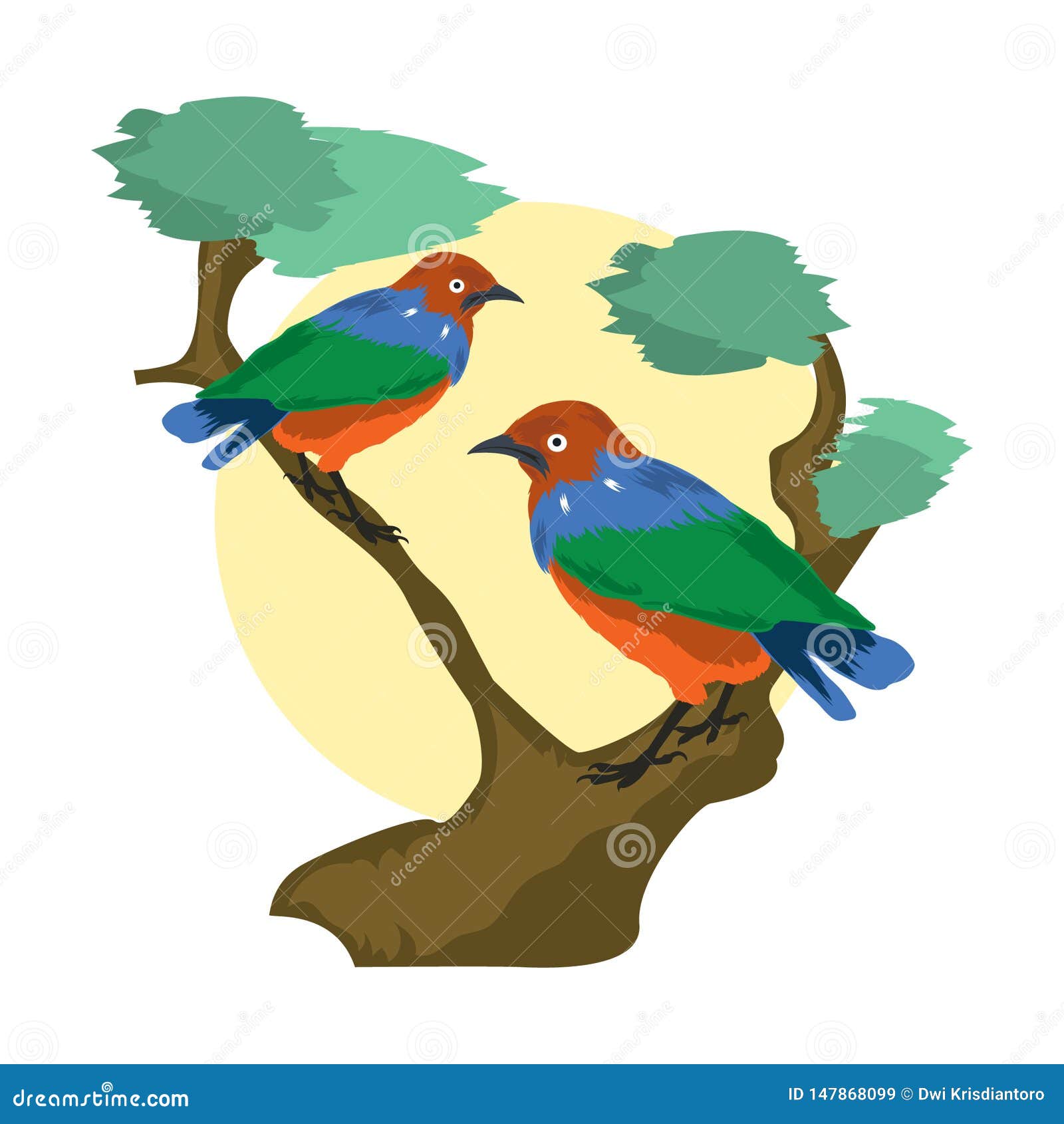 Common Starlings On The Power Line. Vector Silhouette A Flock Of Birds ...