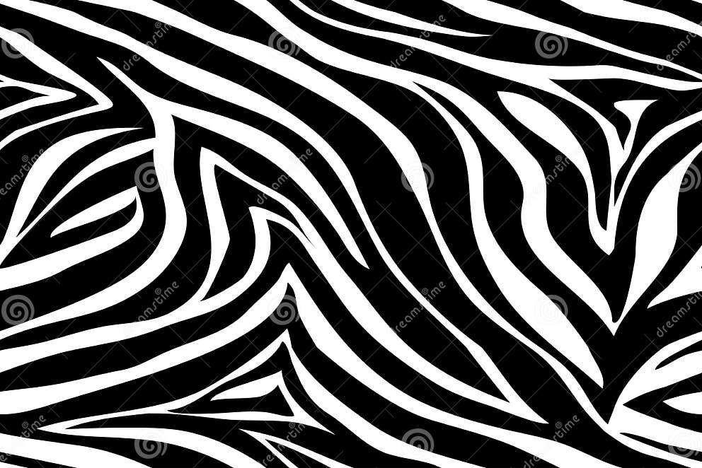 Vector Animal Print. Zebra Ornament. Seamless Pattern Stock Vector ...