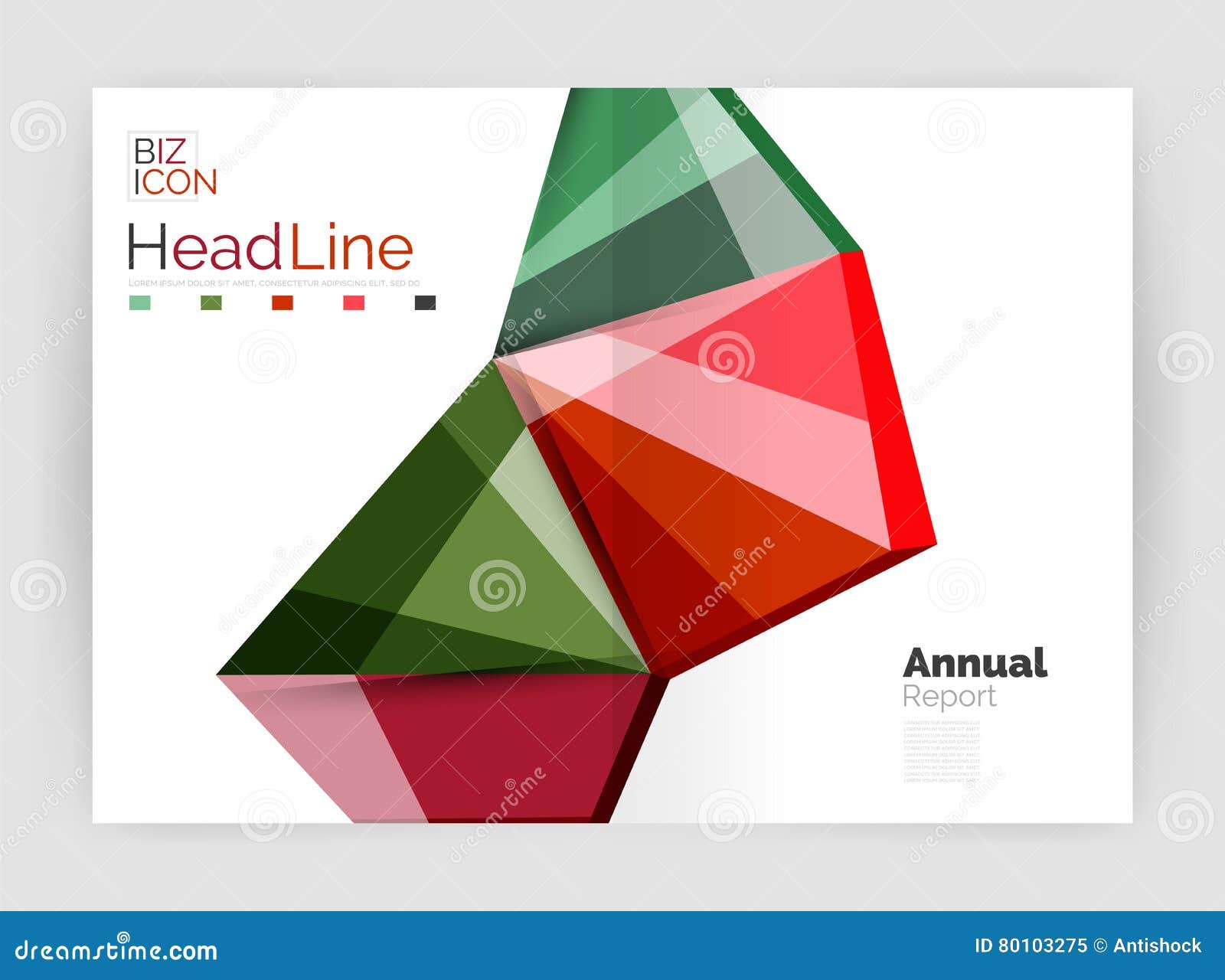 Vector Annual Report Geometric Template Stock Vector - Illustration of ...