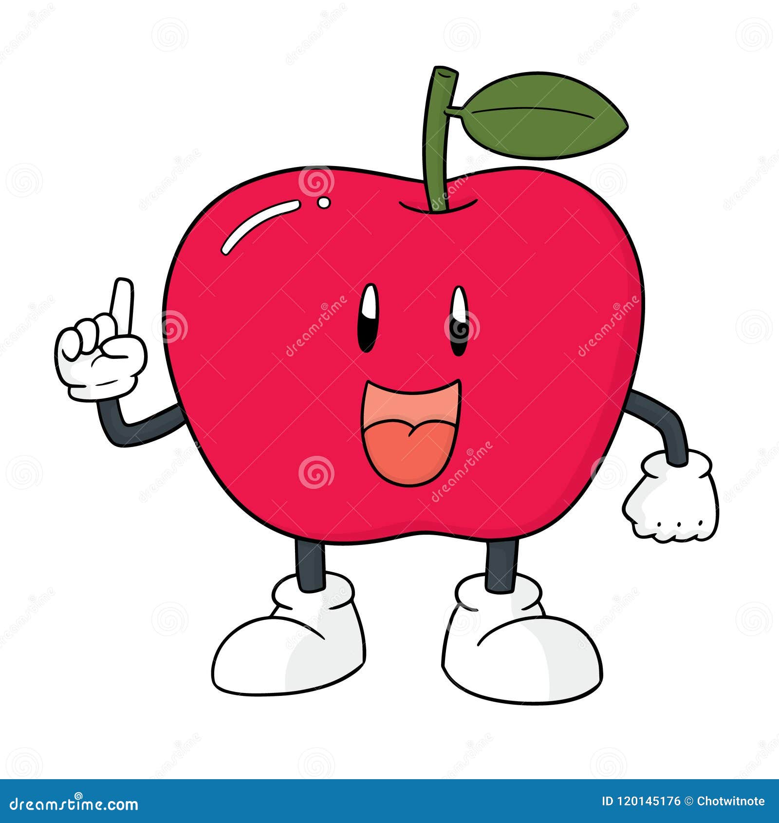 Vector of apple cartoon stock vector. Illustration of collection ...