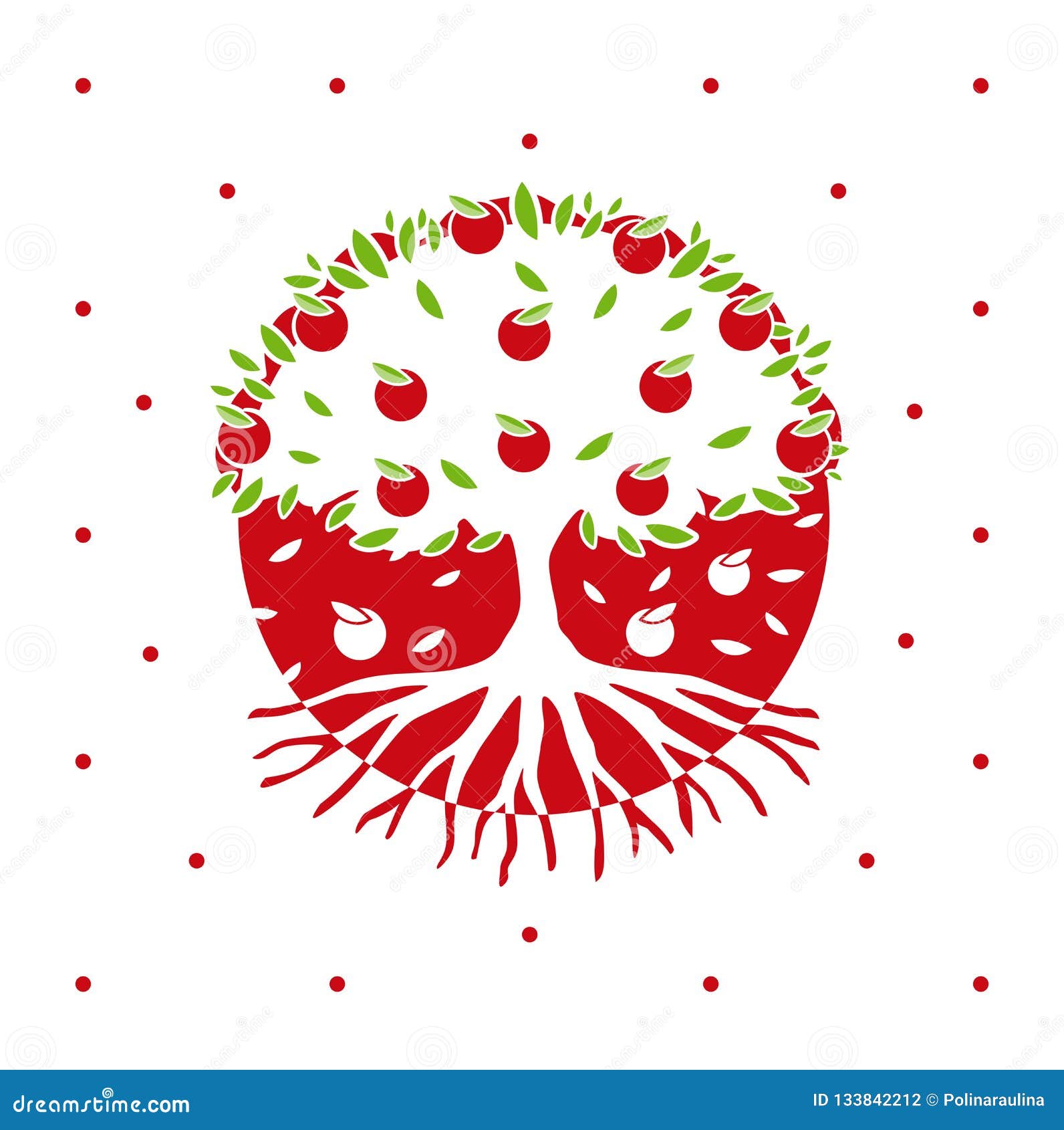 Tree Roots Logo.Vector Apple Tree with Roots Stock Vector ... Tree Roots Logo.Vector Apple Tree with Roots Stock Vector ...