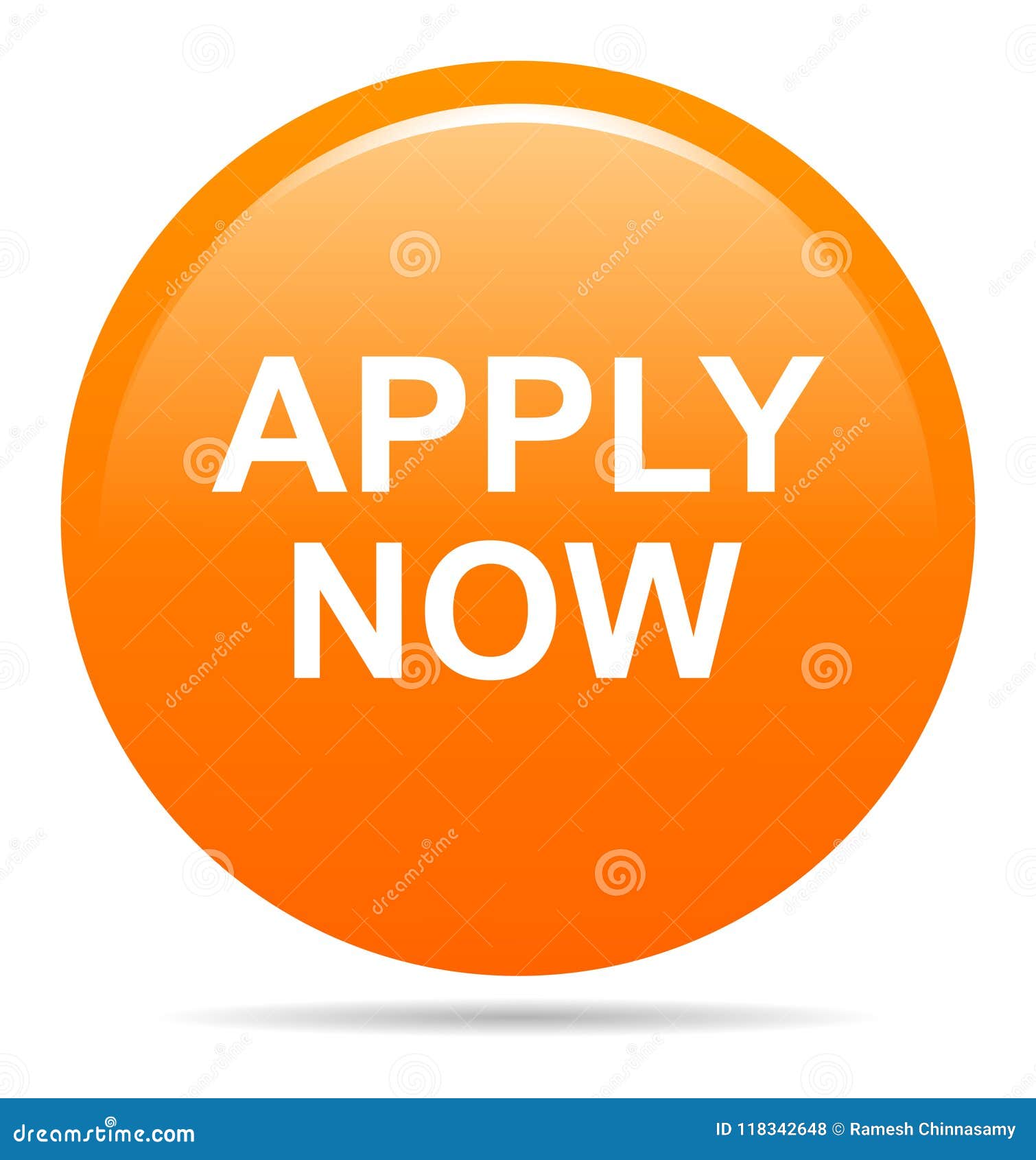 Vector Apply Now Orange Icon Round Web Button Stock Vector ...