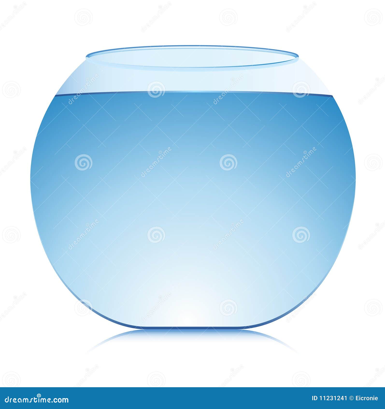 Empty Fish Tank Filled With Water