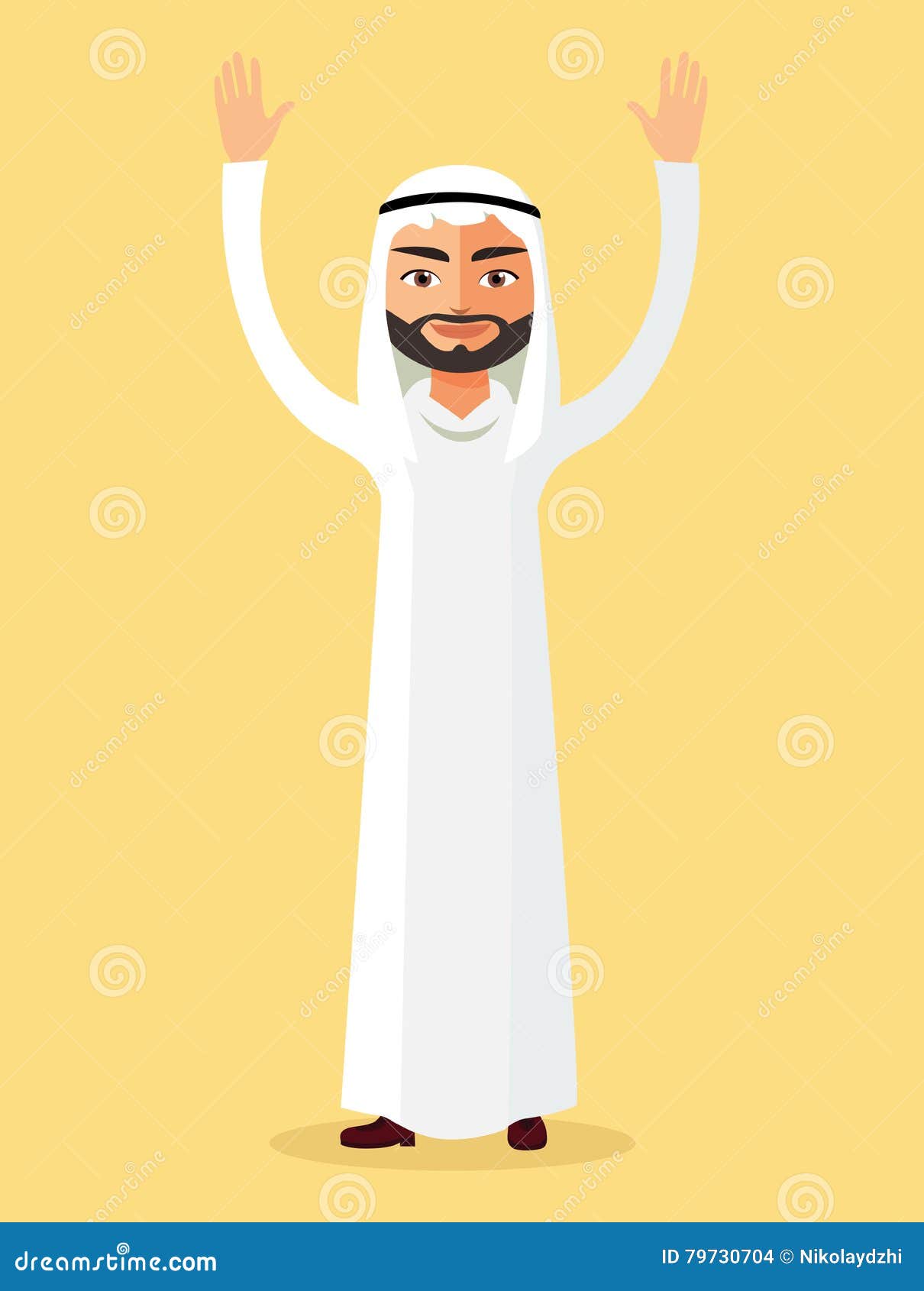 Vector - Arab Man. Kuwait Man Vector. Arabic Man. Saudi Arabia Man ...