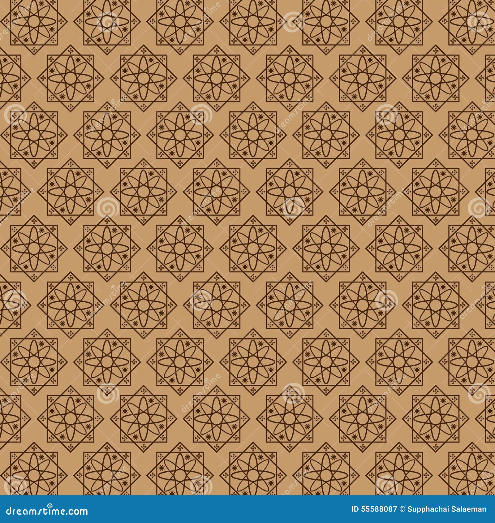 Vector Arab Vintage Style Seamless Pattern Stock Vector - Illustration ...