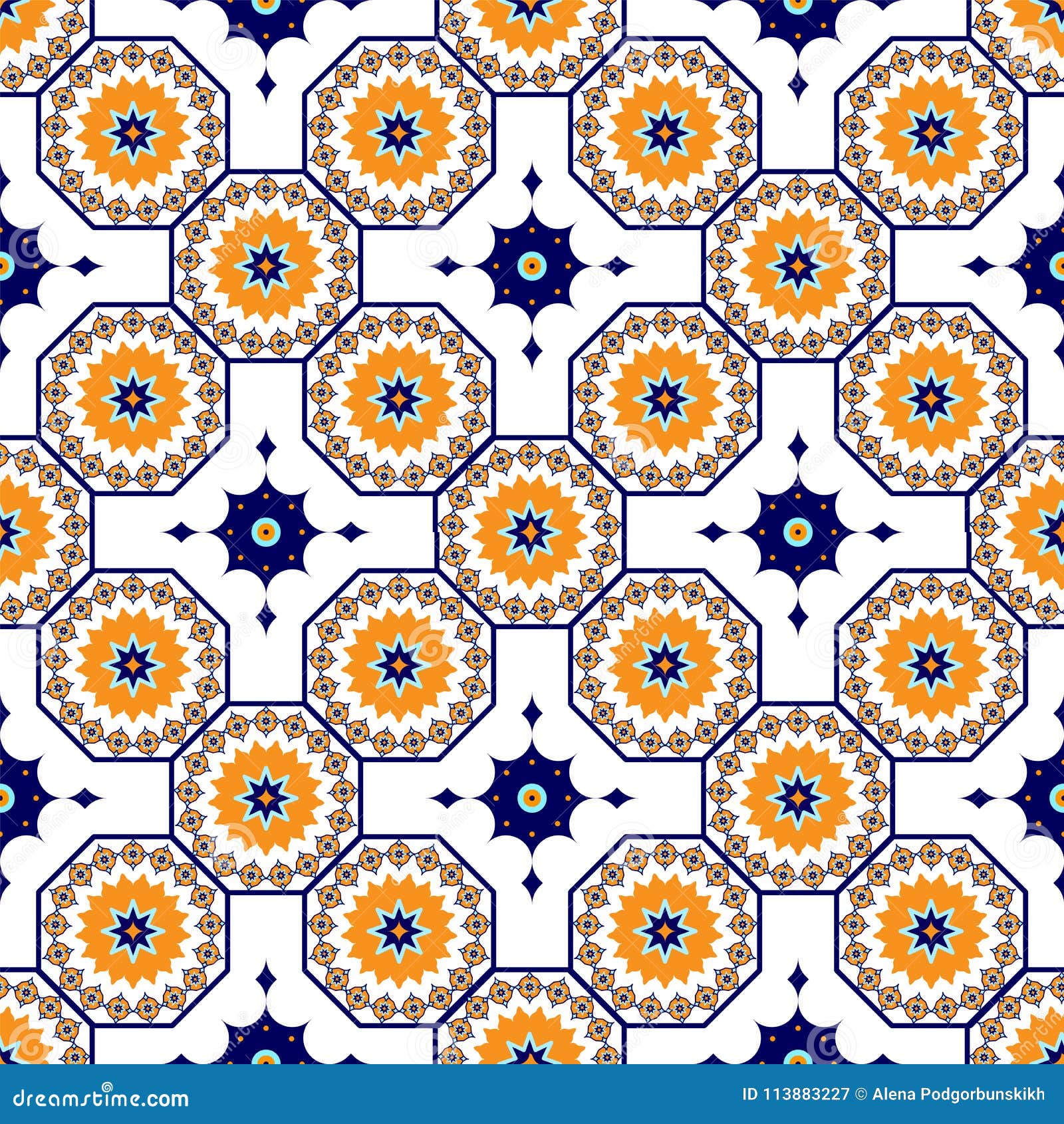 Vector Seamless Arabic Pattern. Arabesque, Ramazan, Greeting, Happy ...