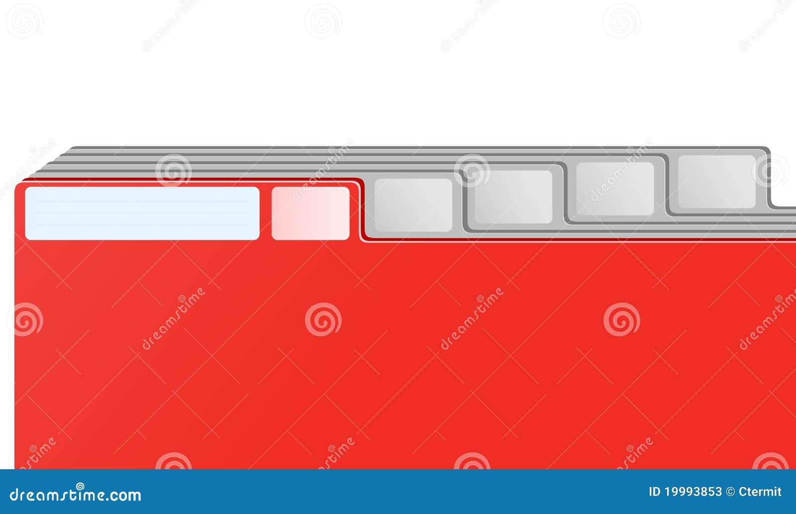 Vector Archive Bookmarks of Card Stock Vector - Illustration of divider ...
