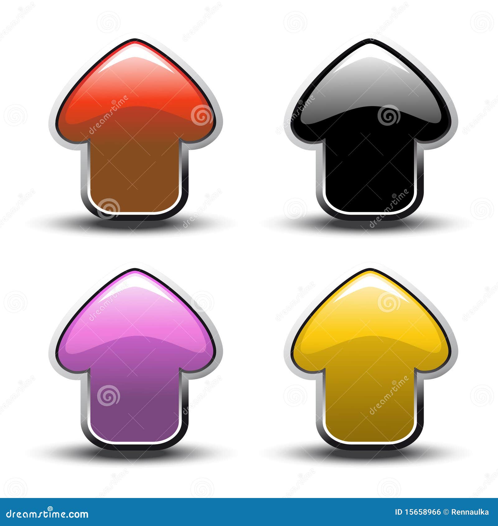 Vector arrow buttons stock illustration. Illustration of connection ...