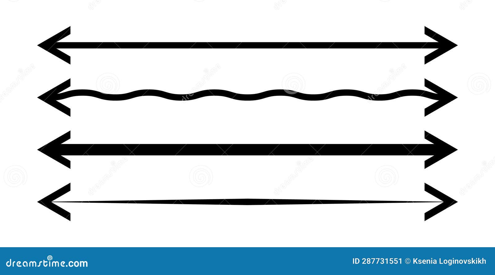 Vector arrow isolated stock vector. Illustration of icon - 287731551