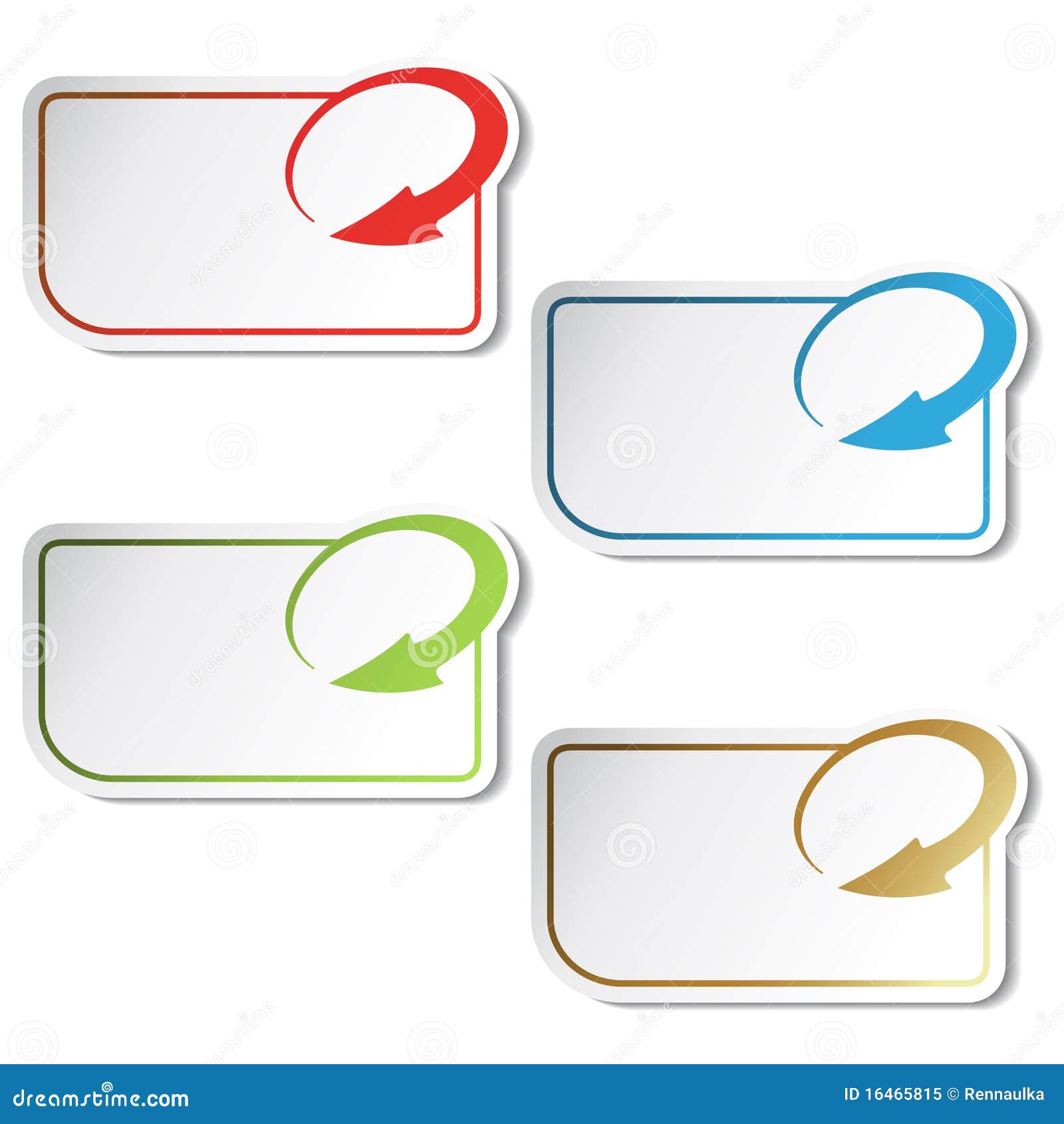 Vector arrow labels stock vector. Illustration of object - 16465815