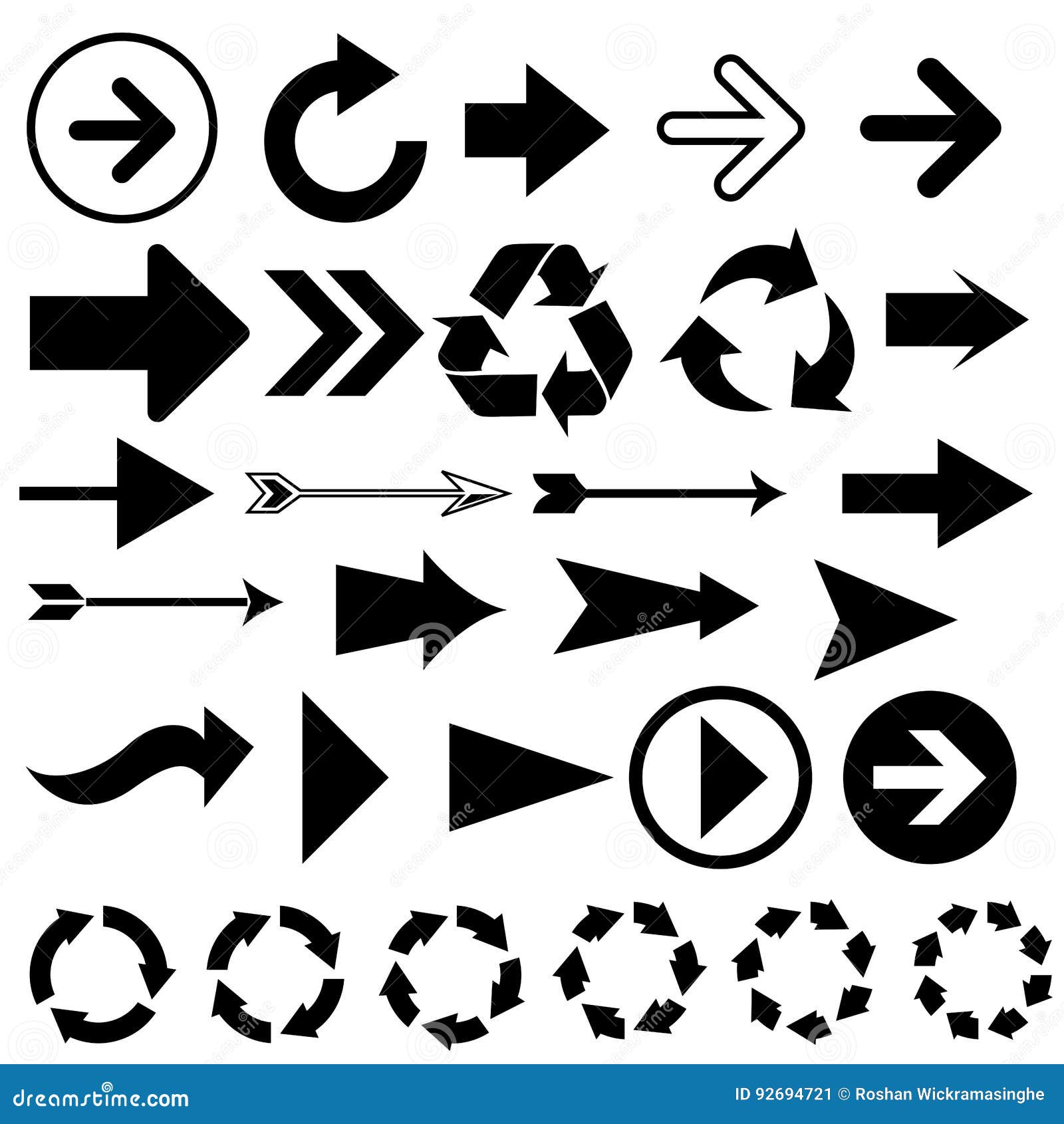 Vector Arrow Movement Points Stock Vector - Illustration of point, file ...