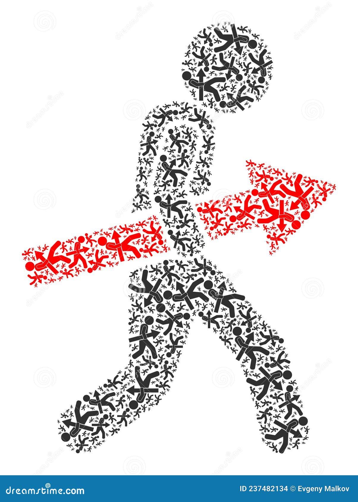 Arrow Robber Fractal Icon Mosaic of Self Icons Stock Vector ... Arrow Robber Fractal Icon Mosaic of Self Icons Stock Vector ...