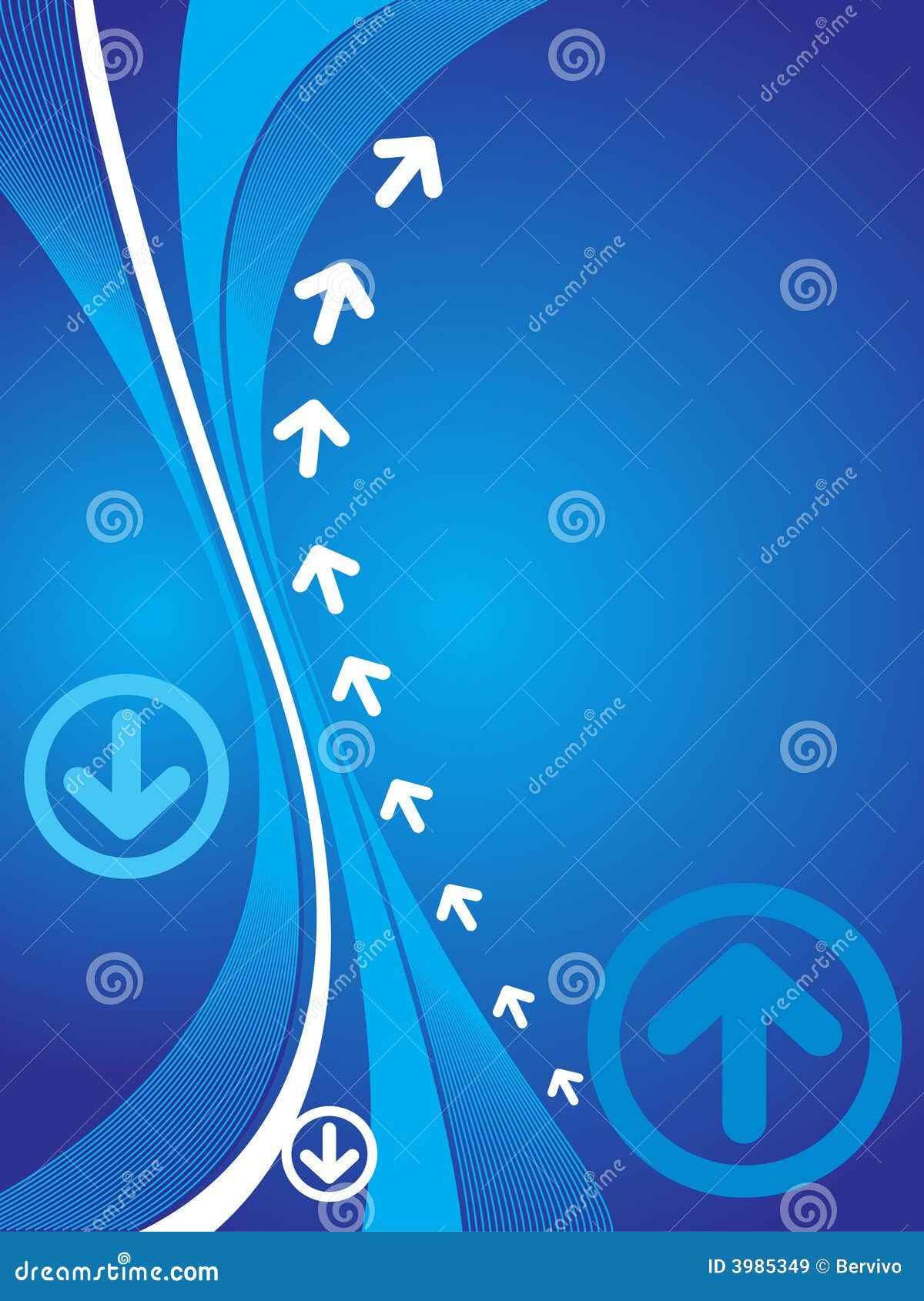 Vector Arrow Signs and Wave Pattern Stock Illustration - Illustration ...