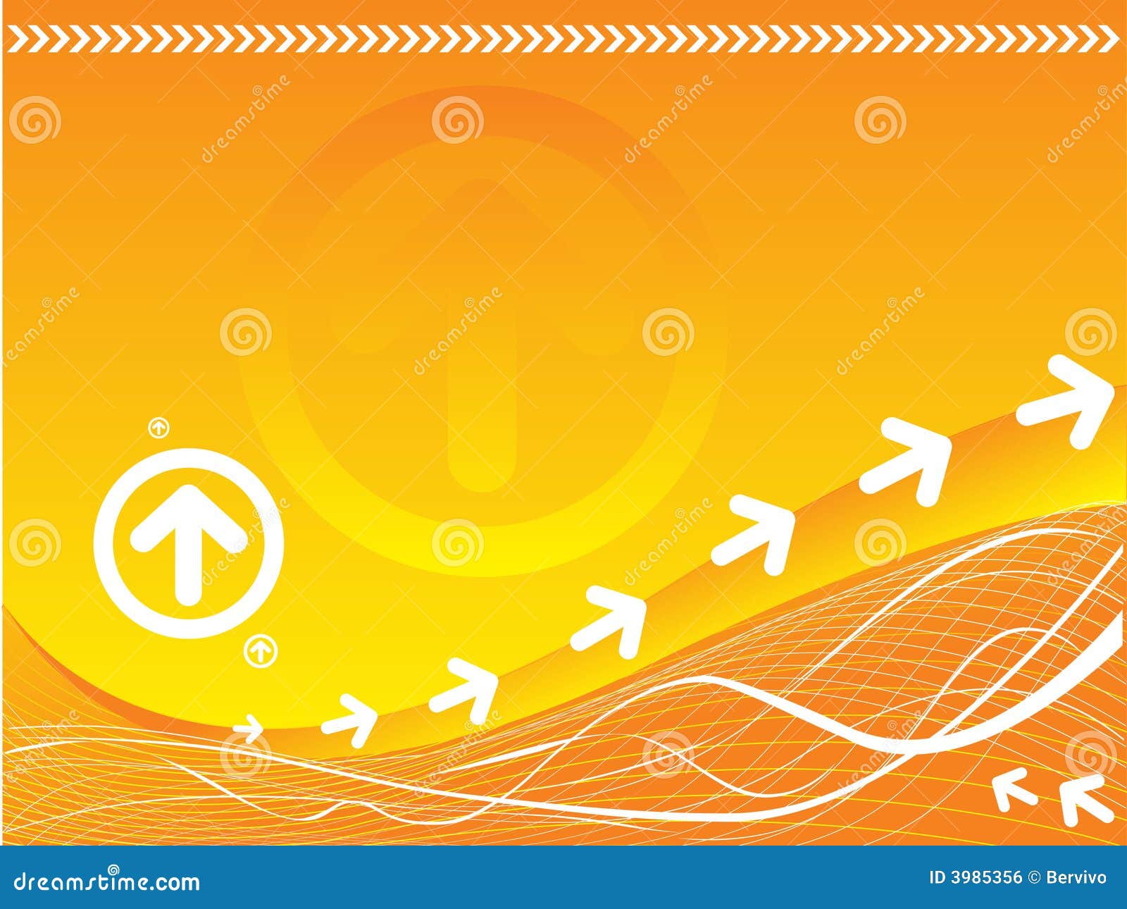Vector Arrow Signs on Wave Pattern Stock Illustration - Illustration of ...
