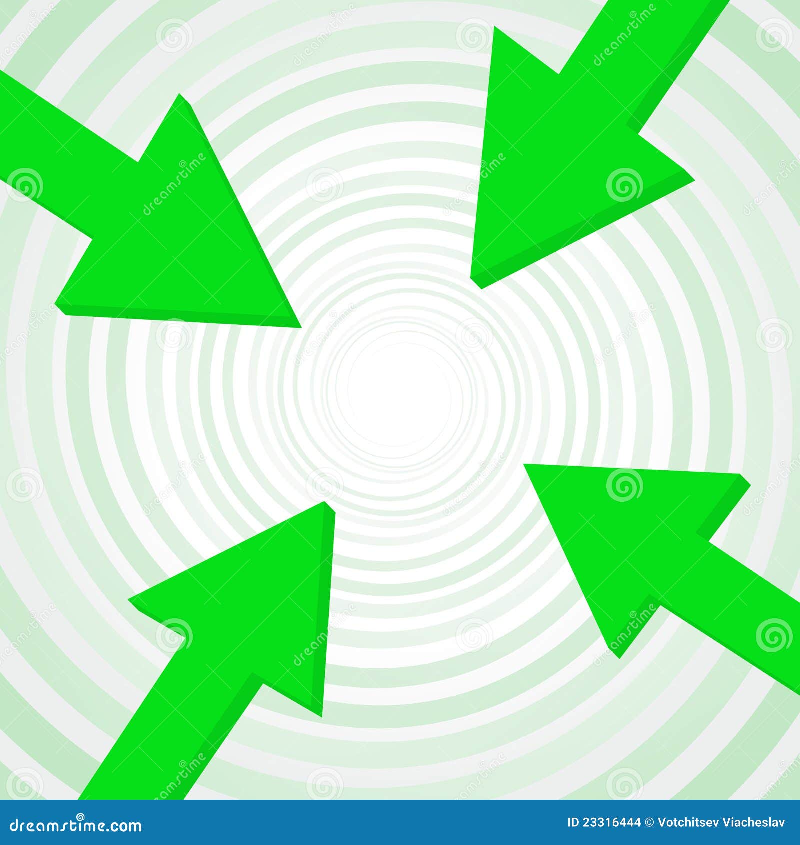 Vector arrow to center stock vector. Illustration of direction - 23316444