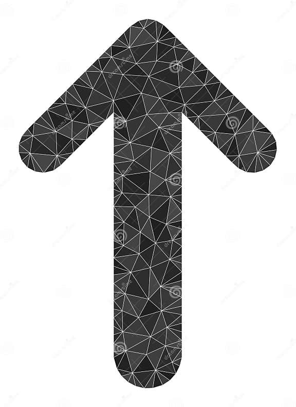 Vector Arrow Up Triangle Filled Icon Stock Vector - Illustration of ...