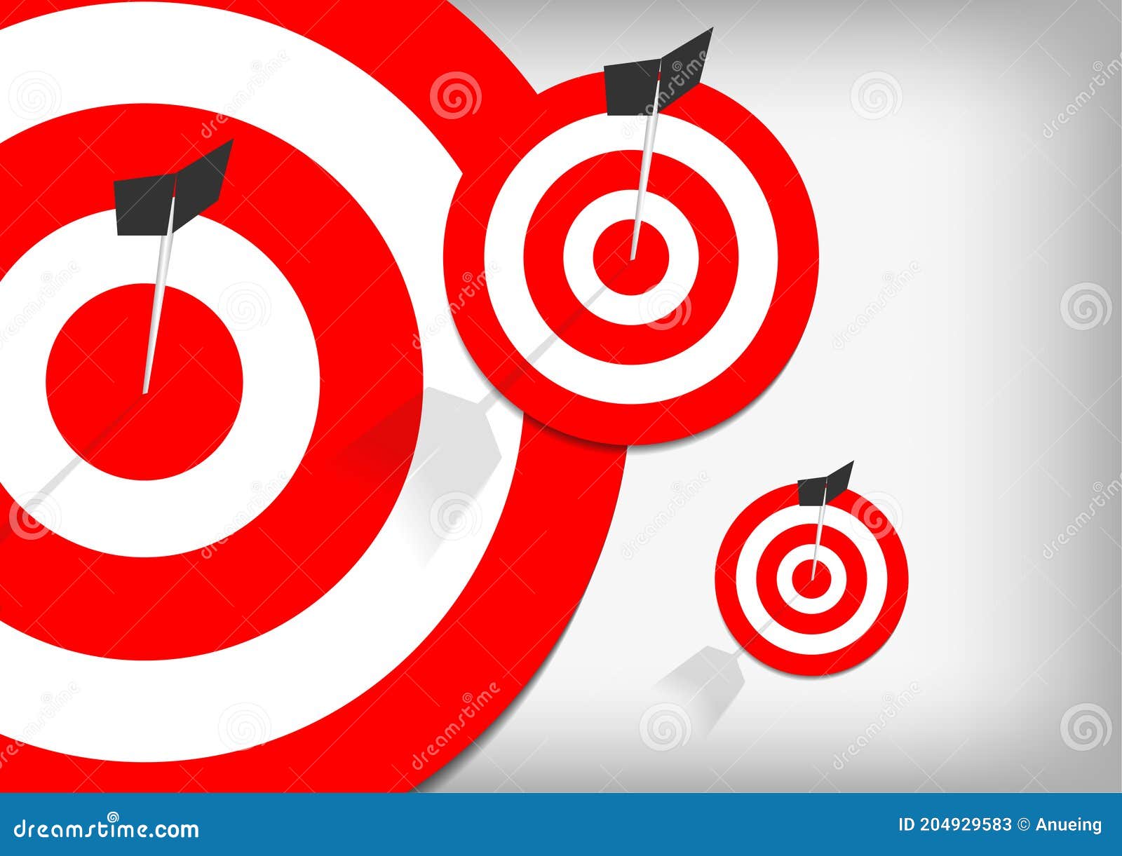 Archery Targets With Arrow Realistic Illustration On Transparent ...