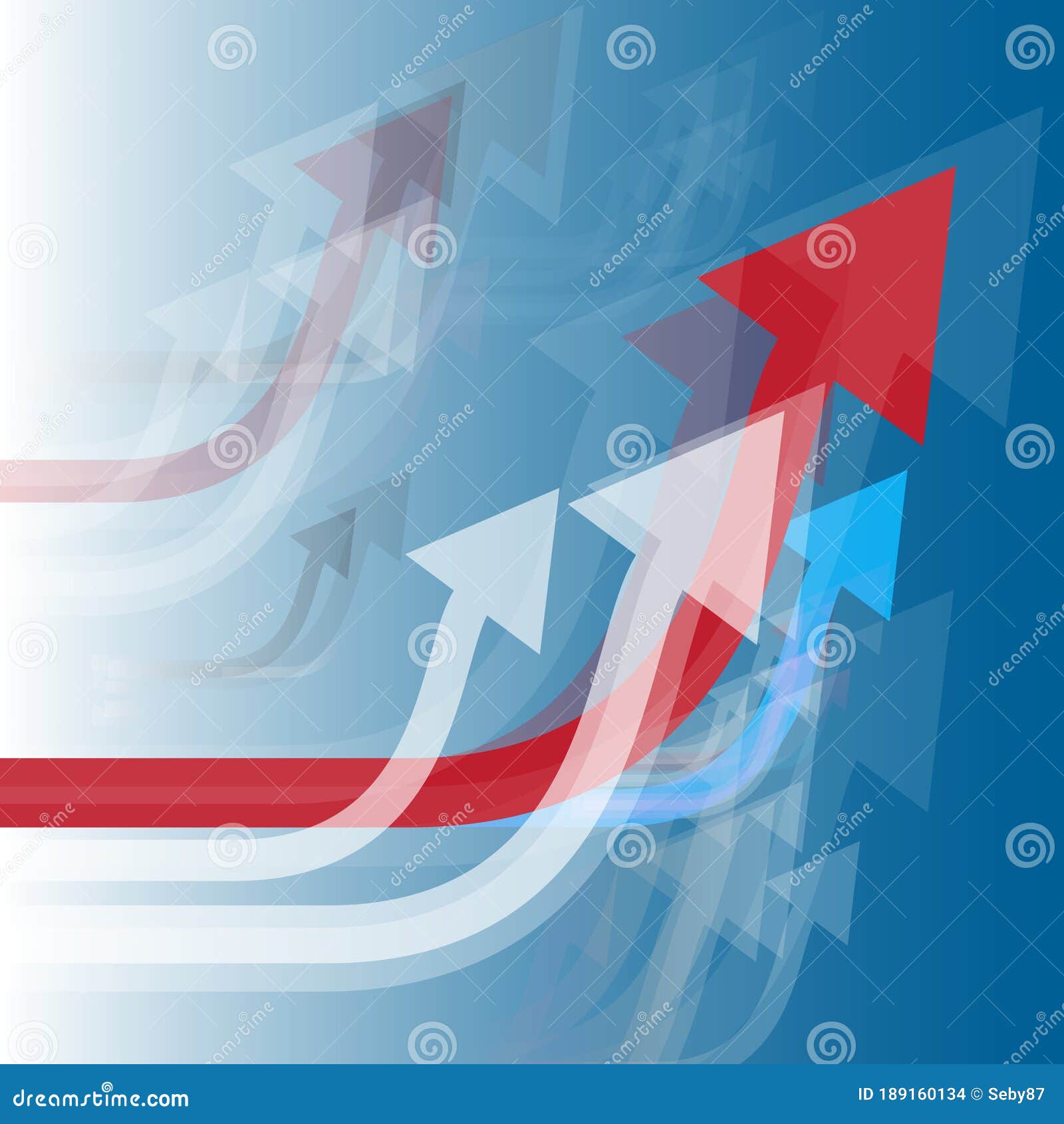 Vector arrows going up stock vector. Illustration of backdrop - 189160134