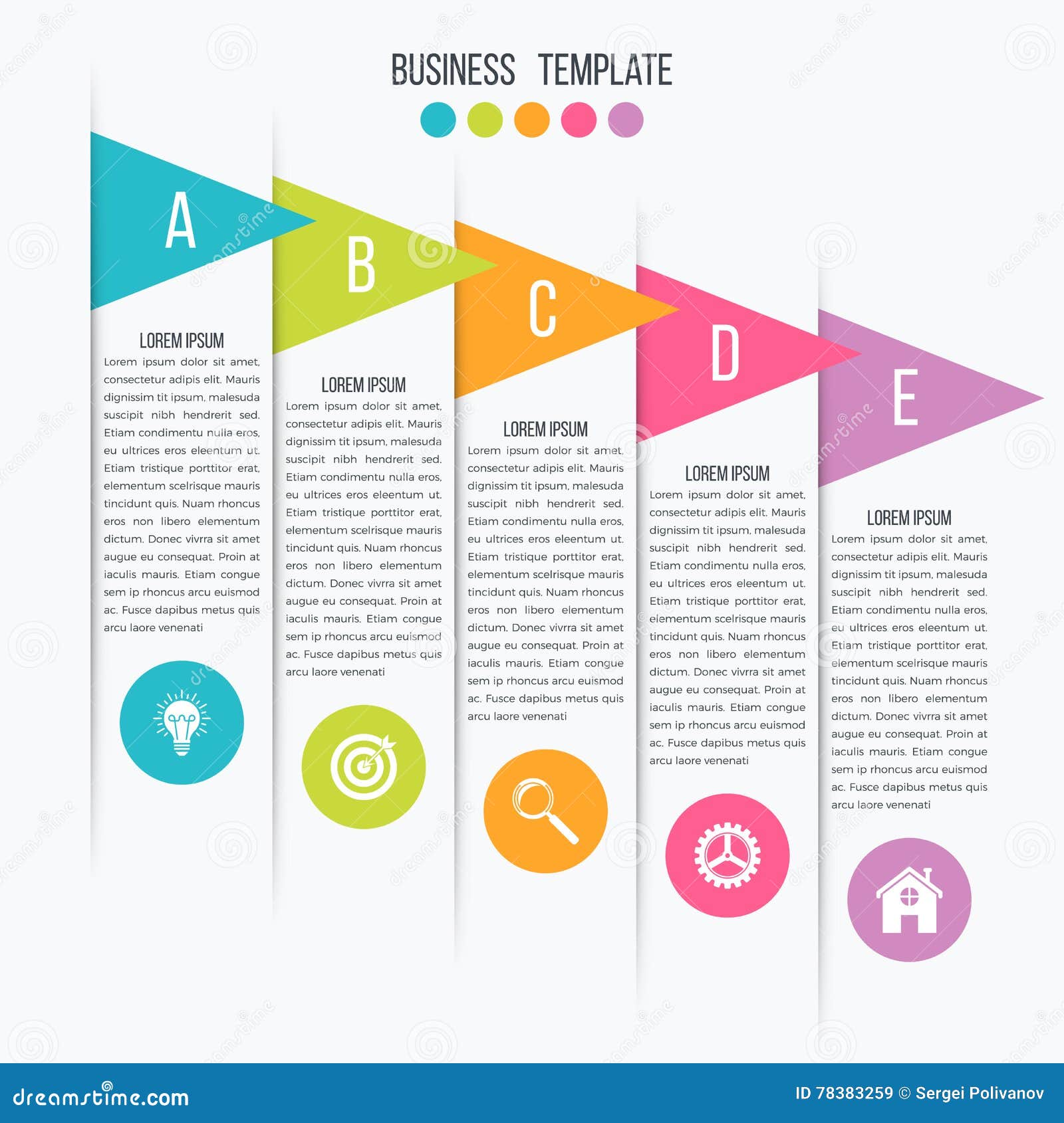 Vector Arrows Infographic. Template for Diagram Stock Vector ...
